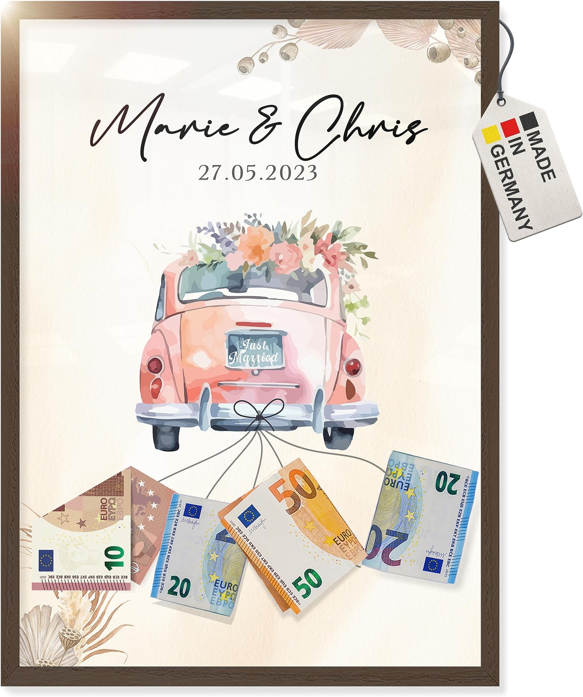 Amazon.de: Personalisiertes Geldgeschenk Hochzeit, Hochzeitsgeschenke ...