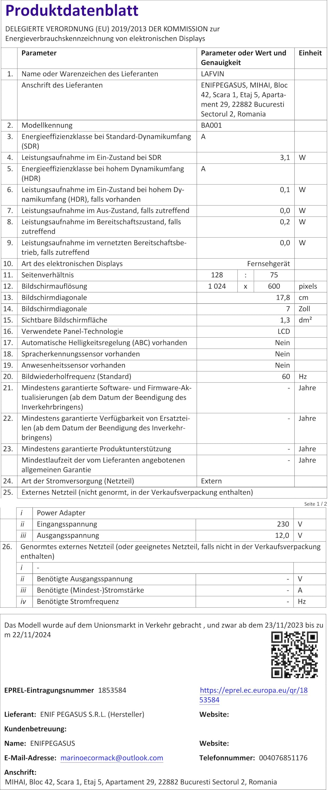 Waveshare 7 inch Control Panel Display for Raspberry Pi 4 Capacitive ...