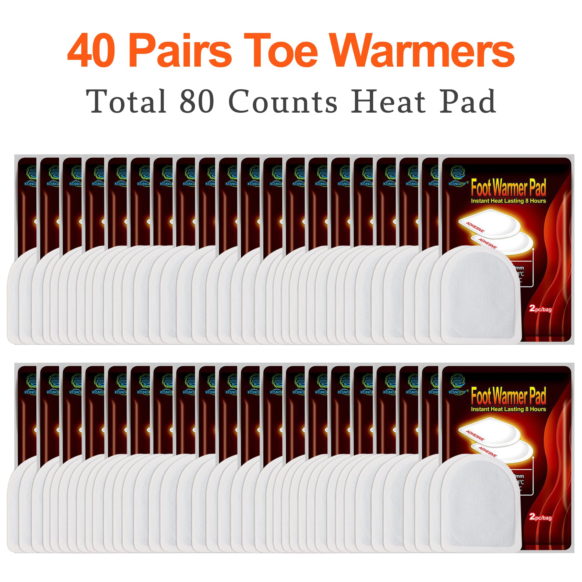 Snapklik.com : 40 Pairs Small Heating Patch, Disposable Heating Packs ...