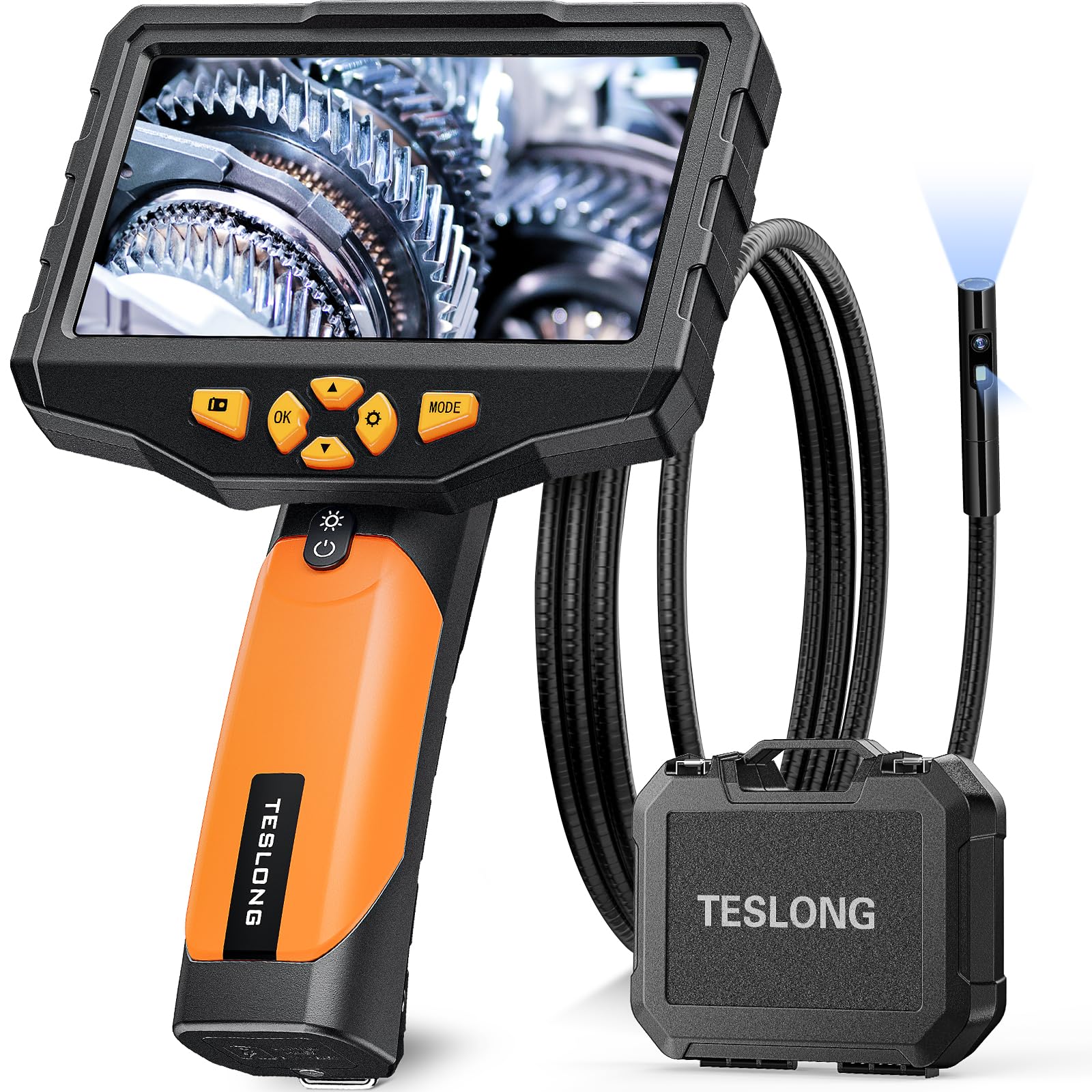 Teslong Dual Lens Borescope Inspection Camera, 1080P Endoscope Camera ...