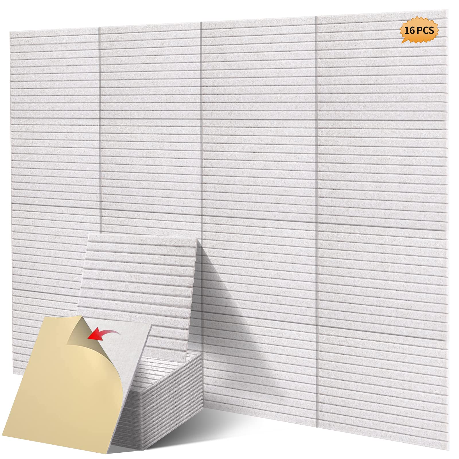 Snapklik.com : 16 Pcs Pro Grade Soundproof Wall Panels,Acoustic Panels ...
