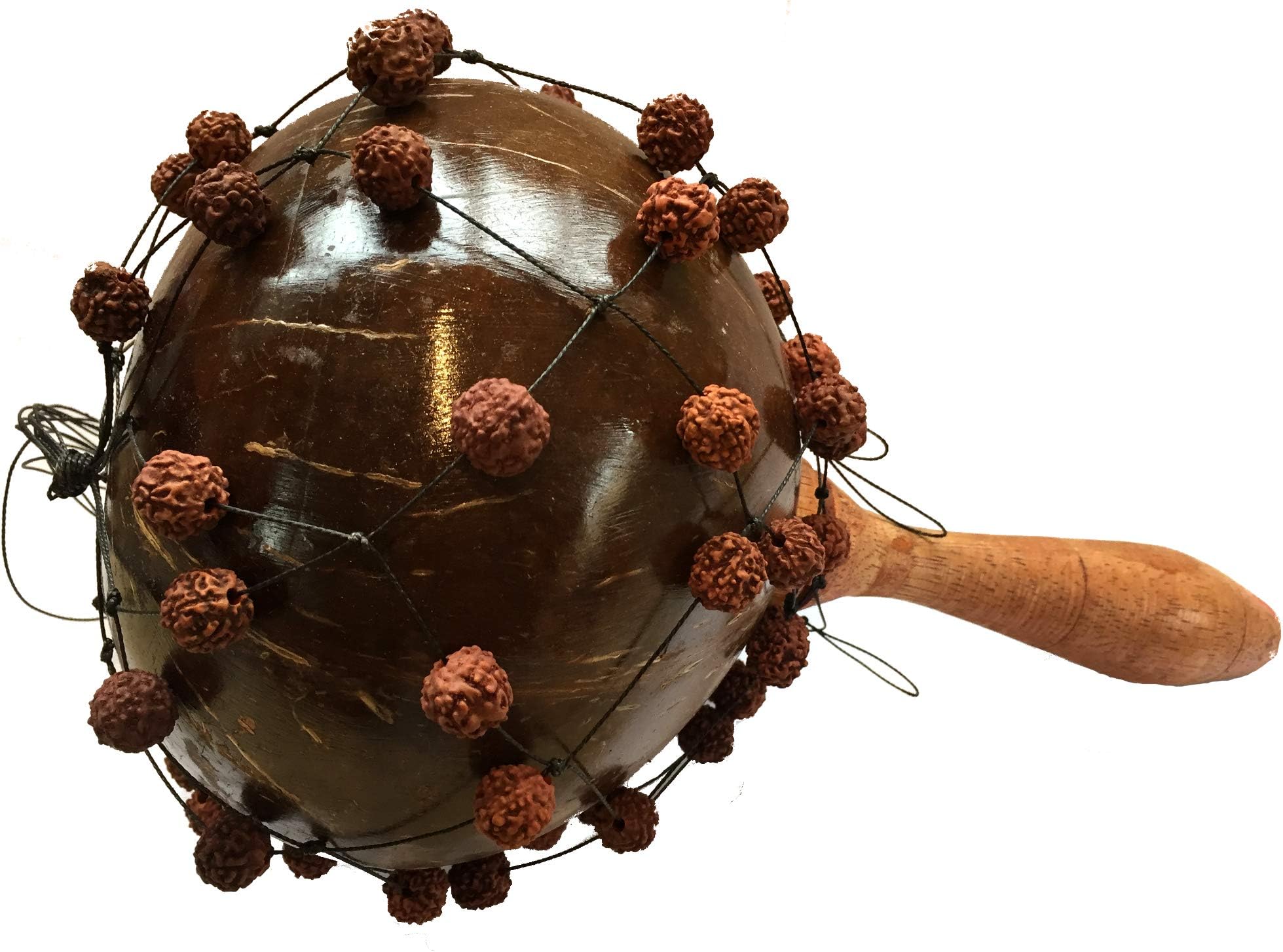 Amazon.com: Natural Coconut Wood Cabasa/Shaker/Maracas with Ruraksha ...