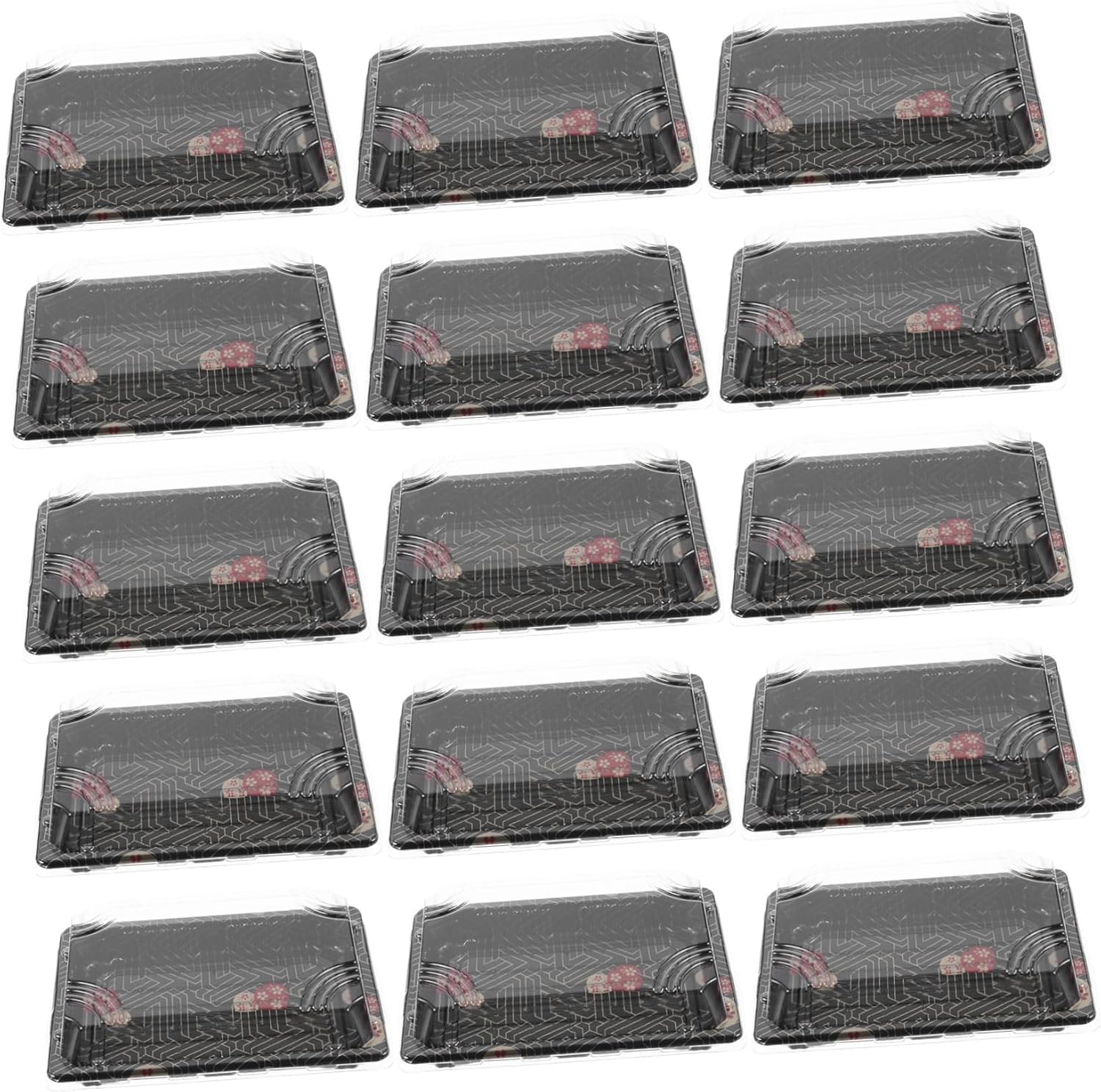 Amazon.co.jp: NUOBESTY 25pcs Box Japanese Sushi Box Takeaway Sushi ...