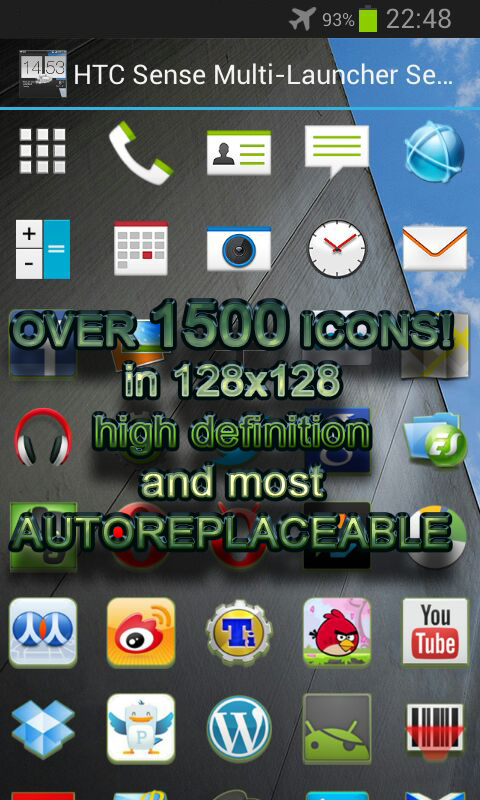 HTC Sense 5 Multiple Launcher HD Theme:Amazon.com:Appstore for Android
