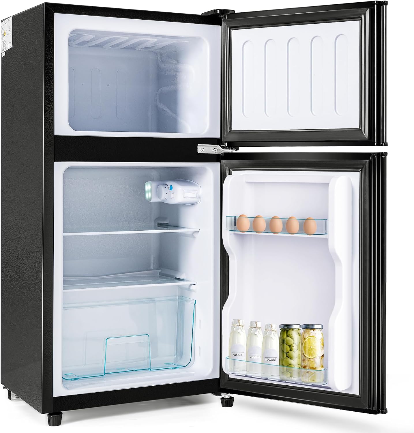 Ymkua Frigorifero Combinato 60 L (22+38), Frigorifero Piccolo, Mini ...