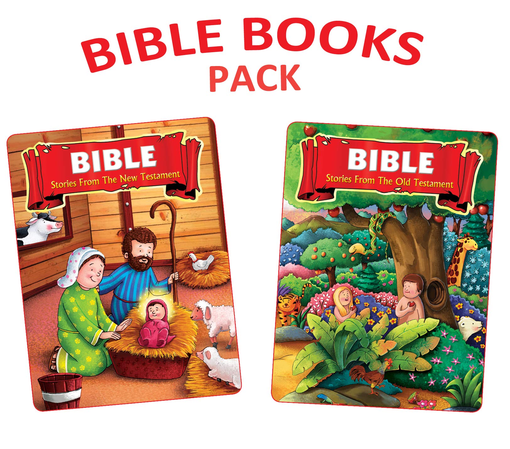 Buy Bible Books Pack- A Set of 2 Books | Stories from the Old and New ...