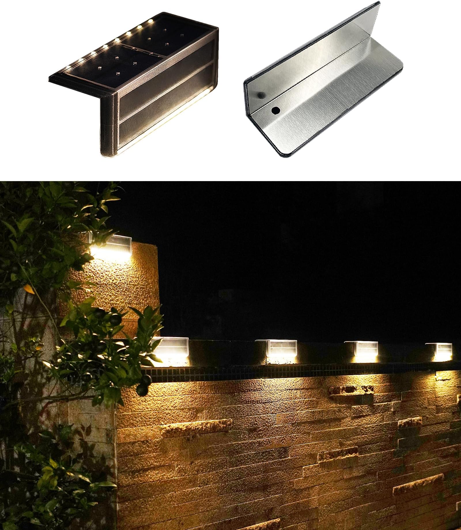 Amazon.com: SHONE Solar Step Lights, IP67 Waterproof Pool Deck LED ...