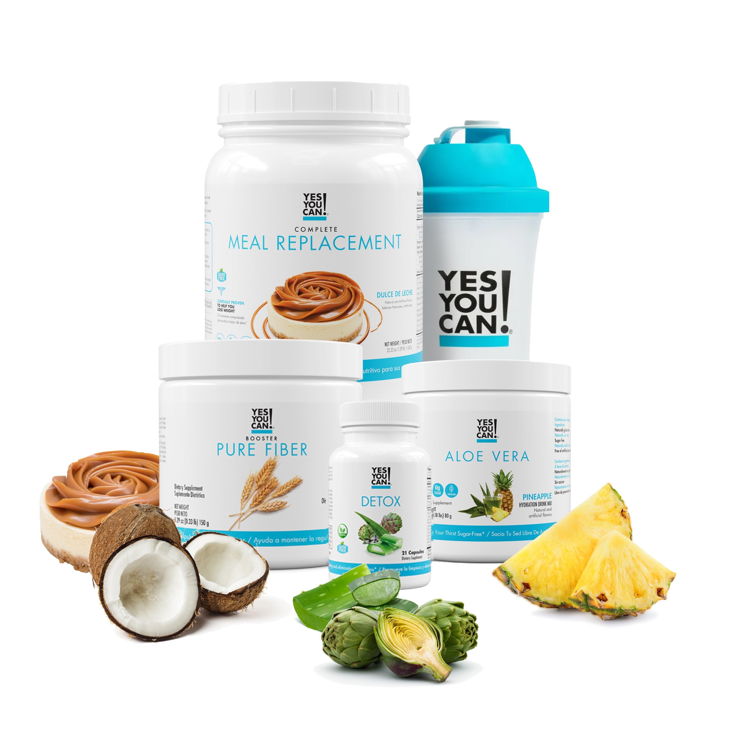 Amazon.com: Yes You Can! Detox Plus Kit, Daily Cleanse Pure Fiber Meal ...