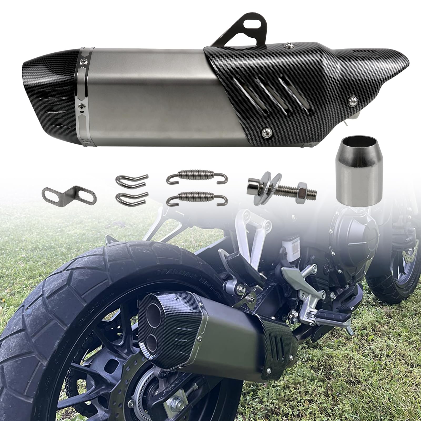 Amazon.com: Sporacingrts Universal Slip-On Muffler Baffle Without DB ...