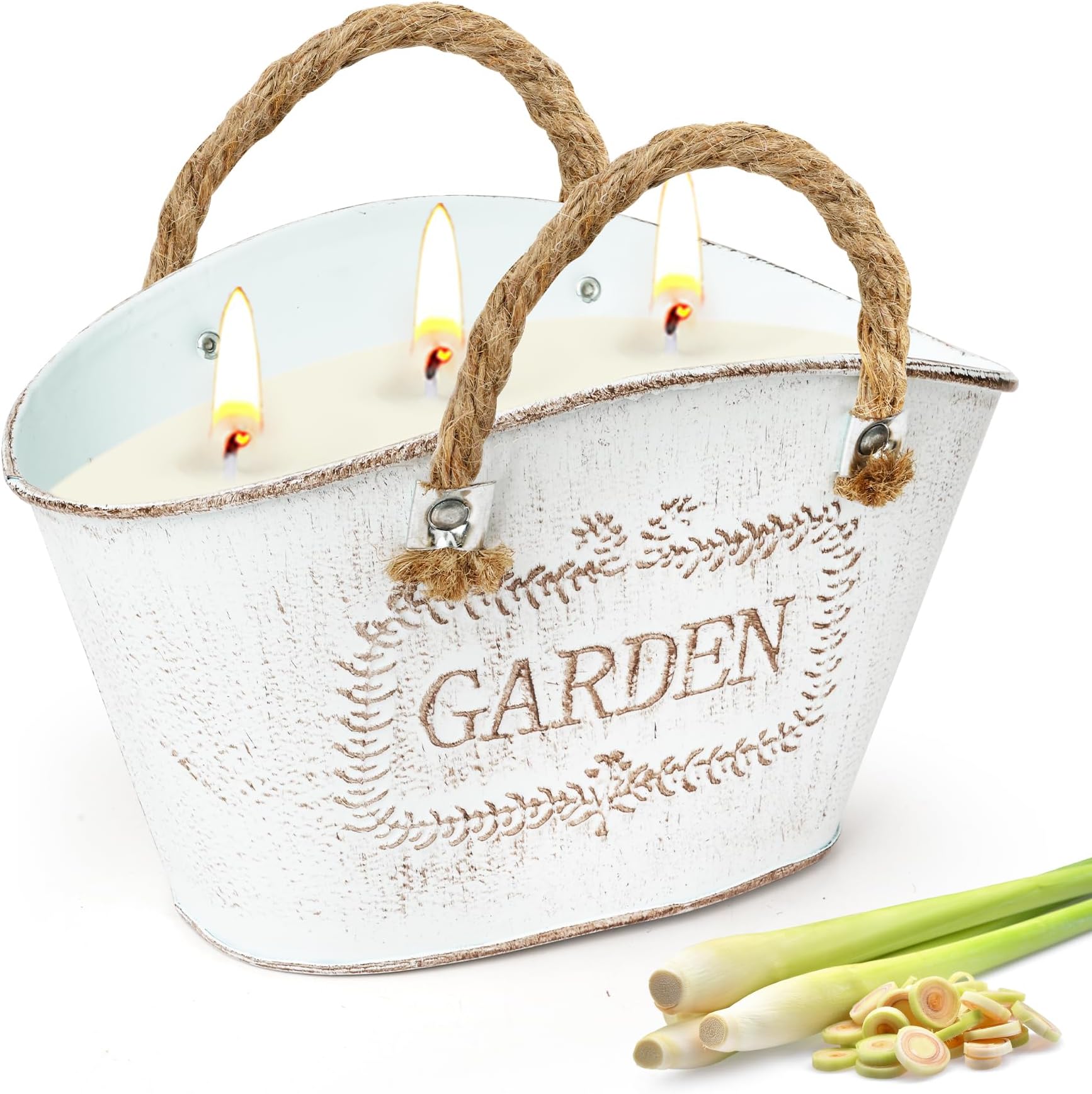 Amazon.com: Citronella Candles Outdoor, 24oz Large Citronella Candles ...