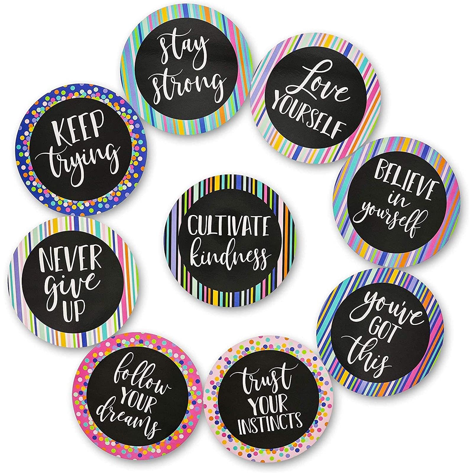 Buy Motivational Bulletin Board Borders Cutouts with Positive Sayings ...