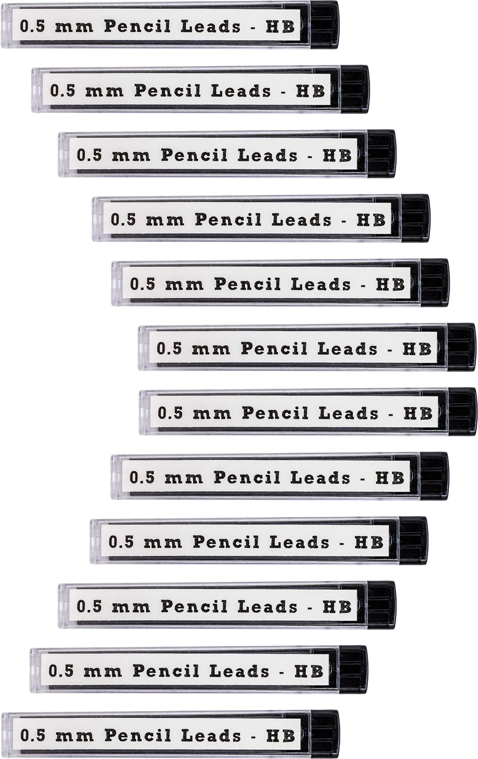 144 x 0.5mm Pencil Lead Refills | HB | 12 Tubes containing 12 leads ...