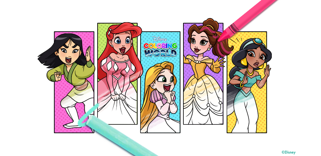 Disney Coloring World - Coloring, Drawing, Painting & Art Games for ...