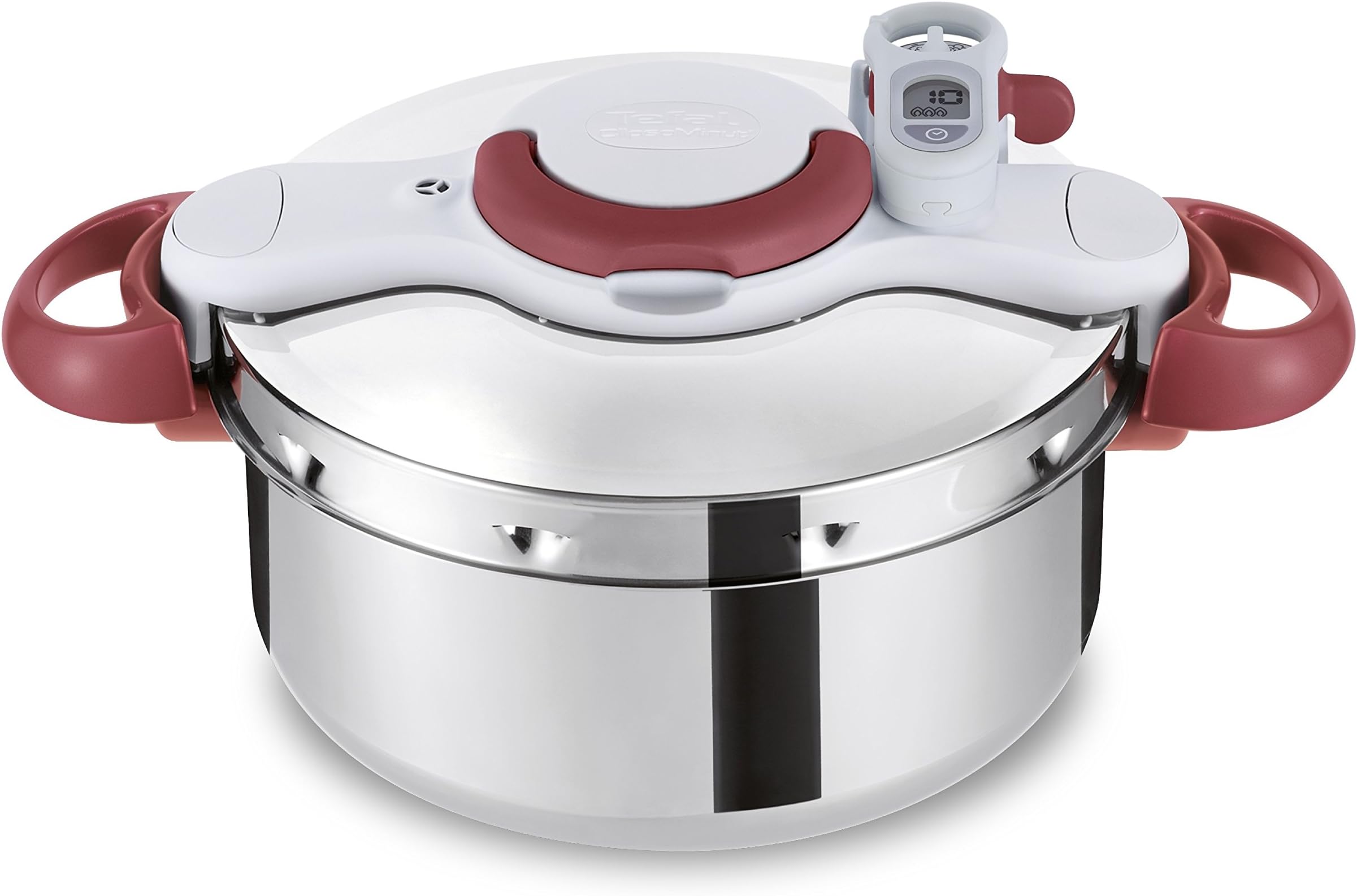 Tefal P2530738 Secure 5 Neo Stainless Steel Pressure Cooker, 6 L ...
