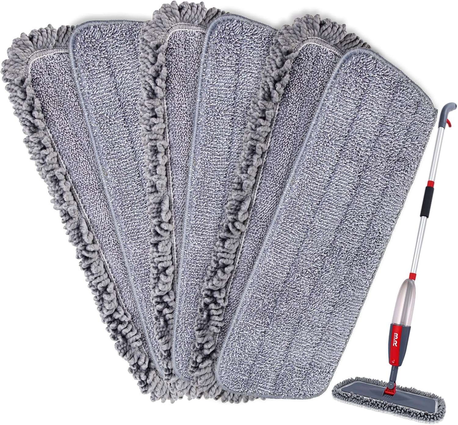 Amazon.com: Microfiber Spray Mop Pads Replacement Heads for Floor ...