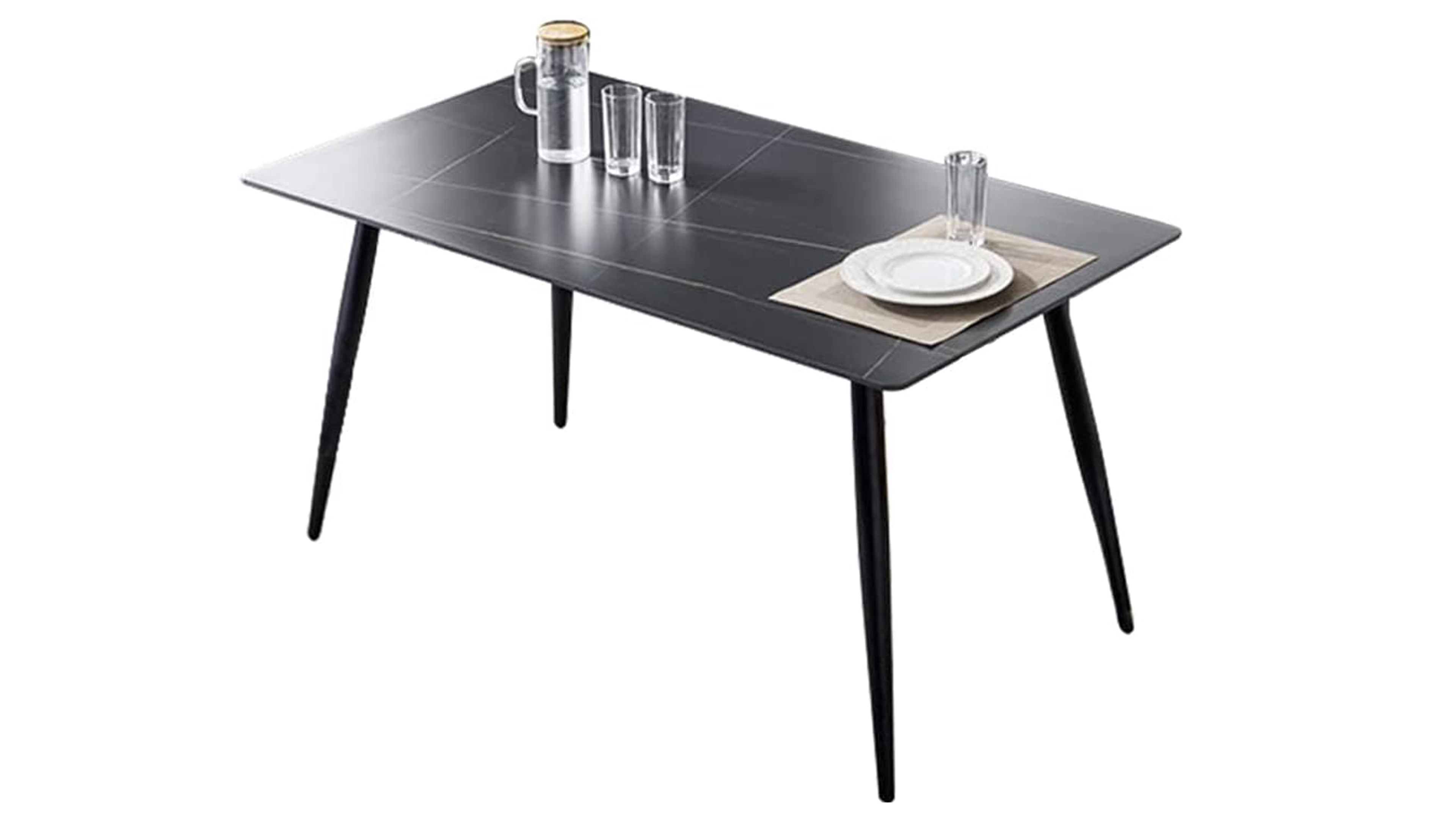 Watch HIPIHOM Kitchen Sintered Stone Table and Chairs on Amazon Live