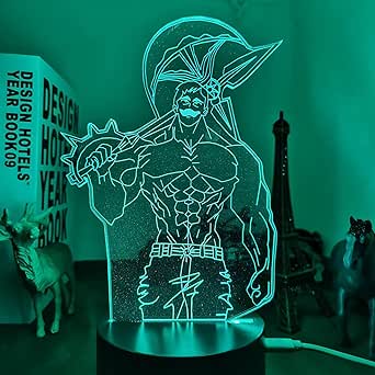 Acrylic Night Light Lamp Anime The Seven Deadly Sins Escanor Light for ...