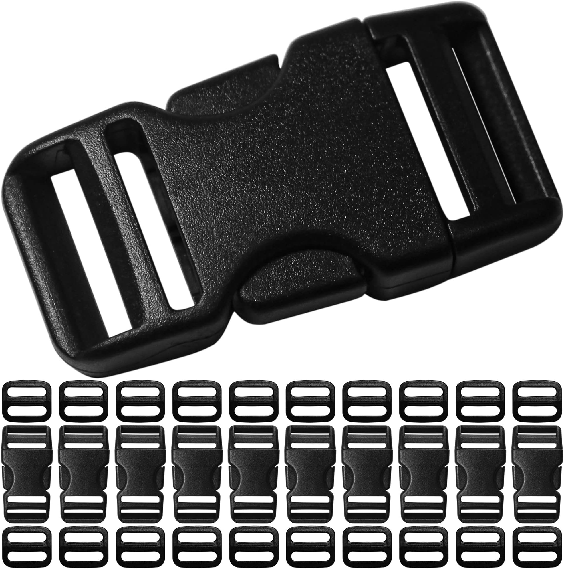 Amazon.com: CooBigo 10pcs 1/2"(12.5mm) Side Release Buckles Plastic ...