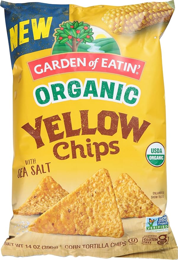 Amazon.com: Garden of Eatin' Organic Yellow Corn Tortilla Chip 14 oz