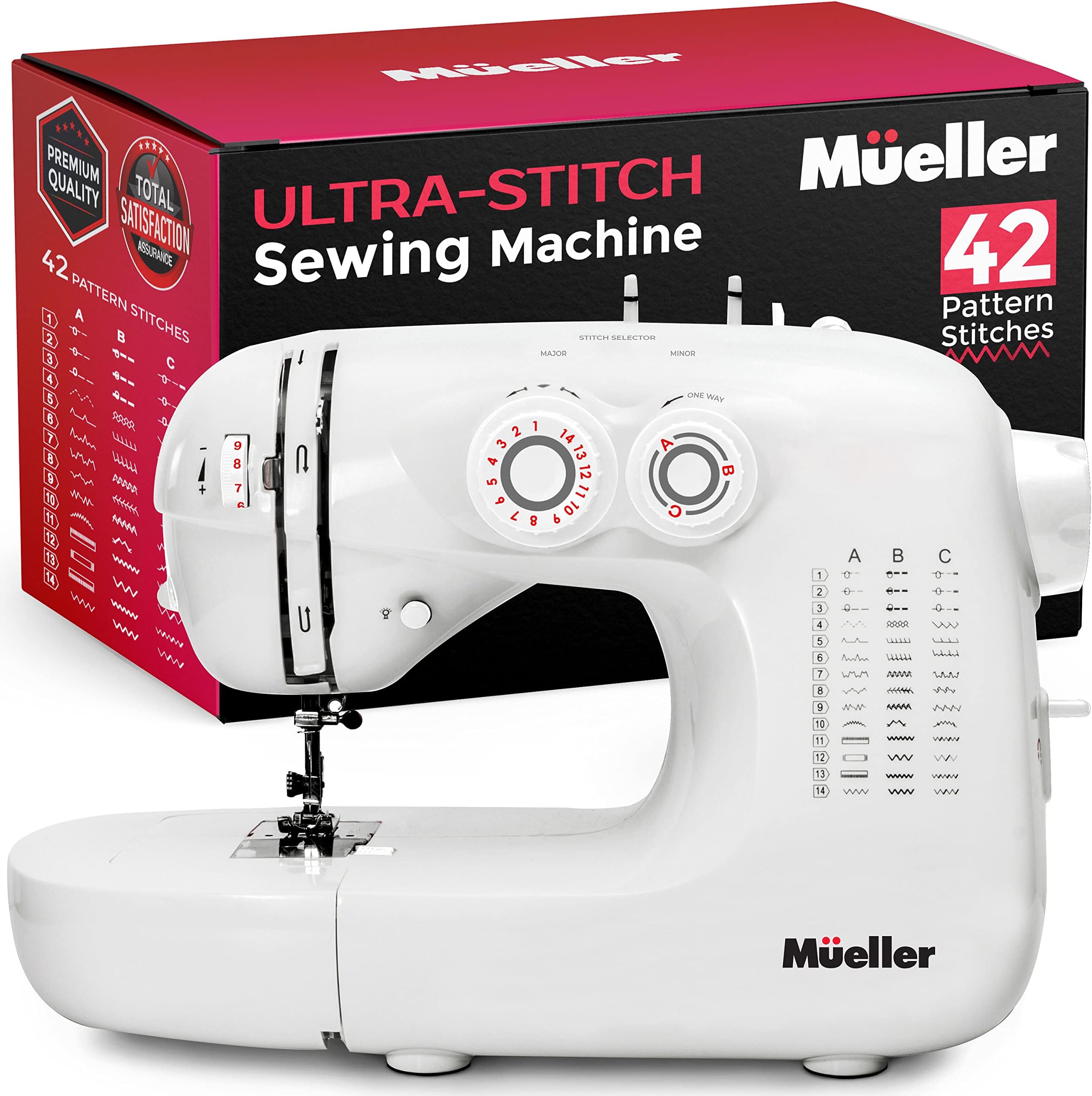 Amazon.com: Mueller Ultra Stitch, Easy to Use Sewing Machine, 110 ...