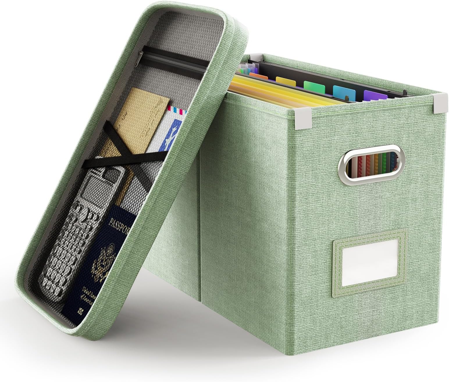 Amazon.com: abcxgood Desktop File Organizer Box,Collapsible Hanging ...
