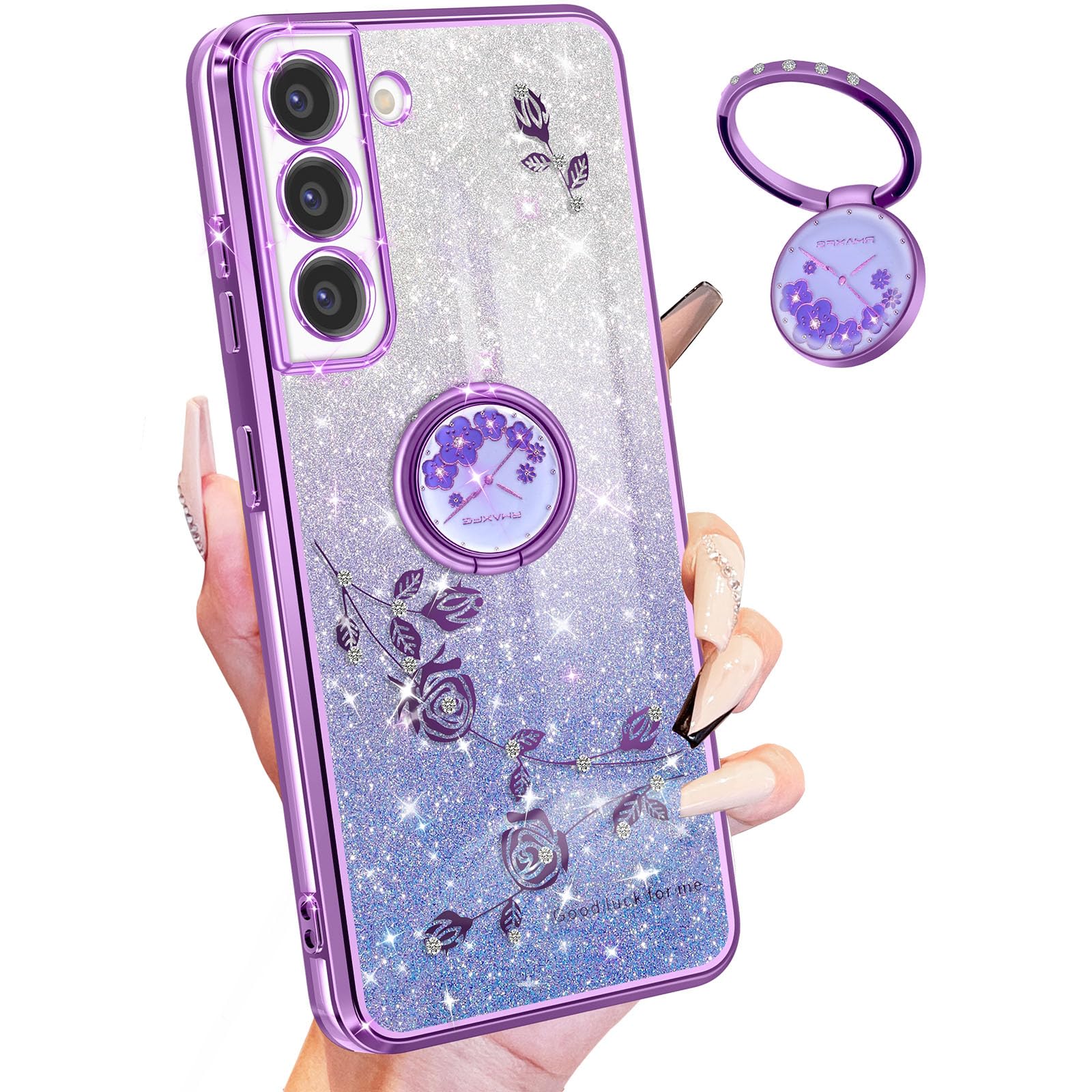 Amazon.com: Coralogo (3in1 for Samsung Galaxy S21 Case Glitter Sparkly ...