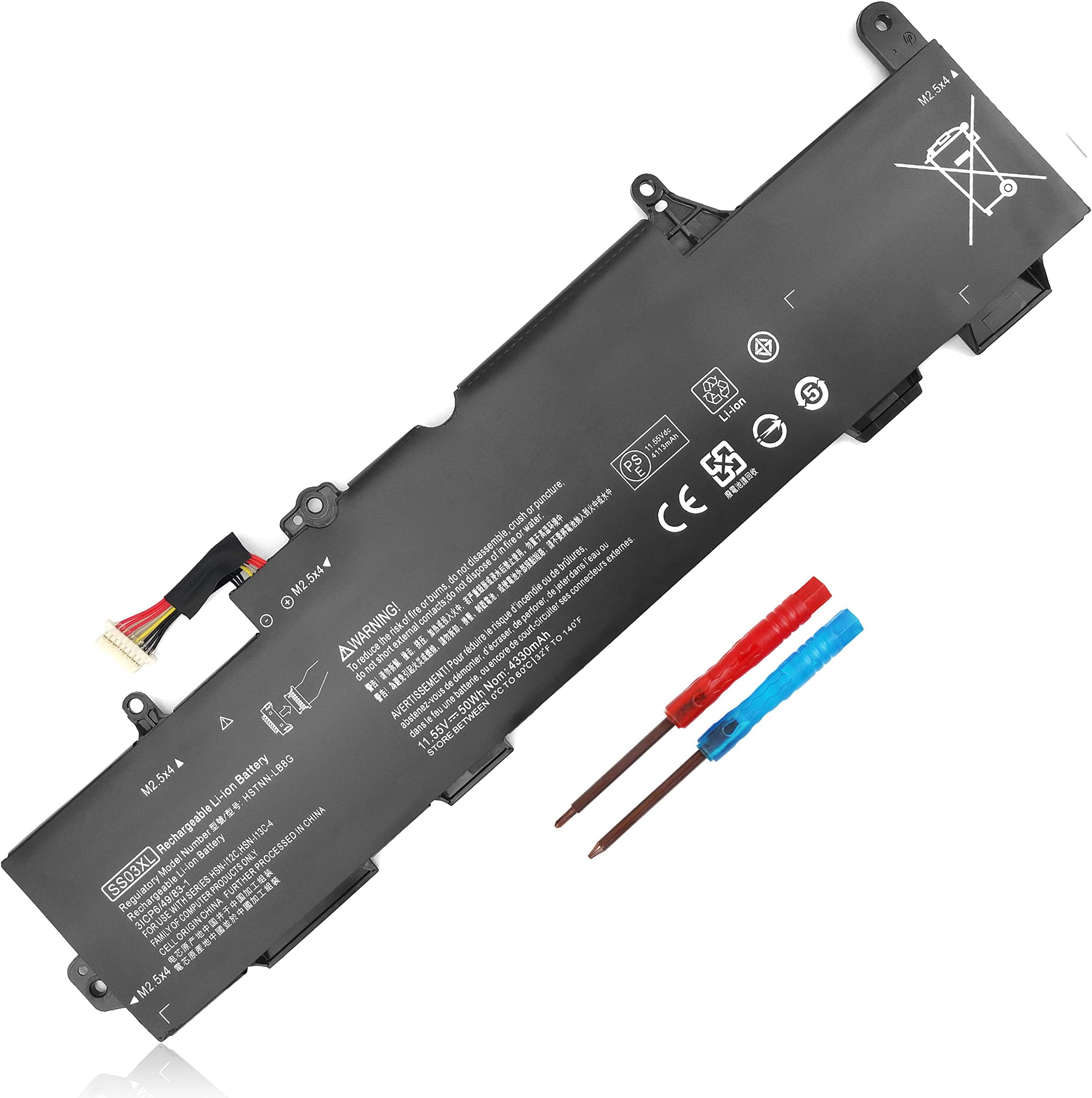 Amazon.com: SS03XL Battery 840 G5 G6 933321-852 11.55V 50WH for HP ...