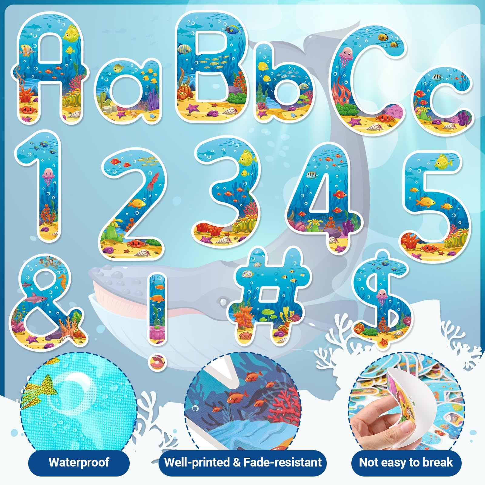 Preschool Learning Materials 57-Piece Under The Sea Classroom Decor Set ...