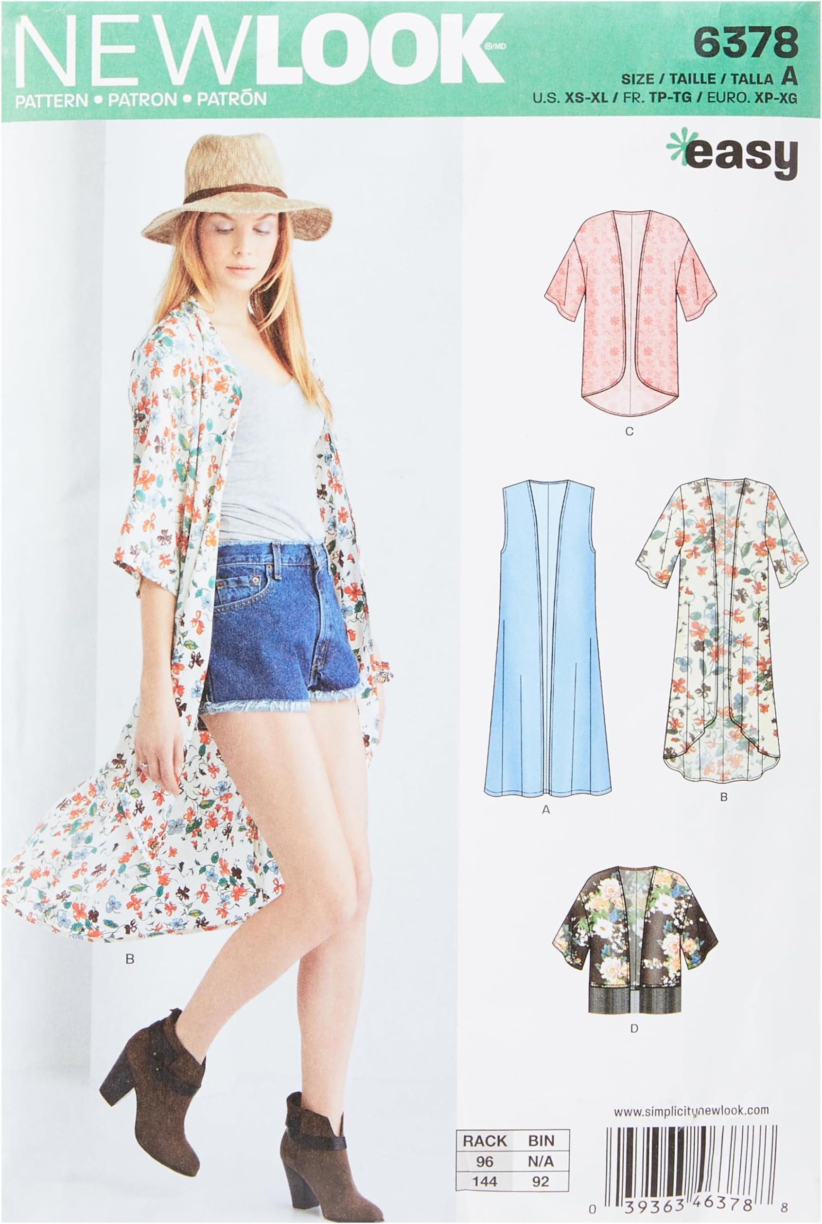 Simplicity Sewing Pattern 5839. Misses Szs 6/8,10/12,14/16,18/12,22/24 ...