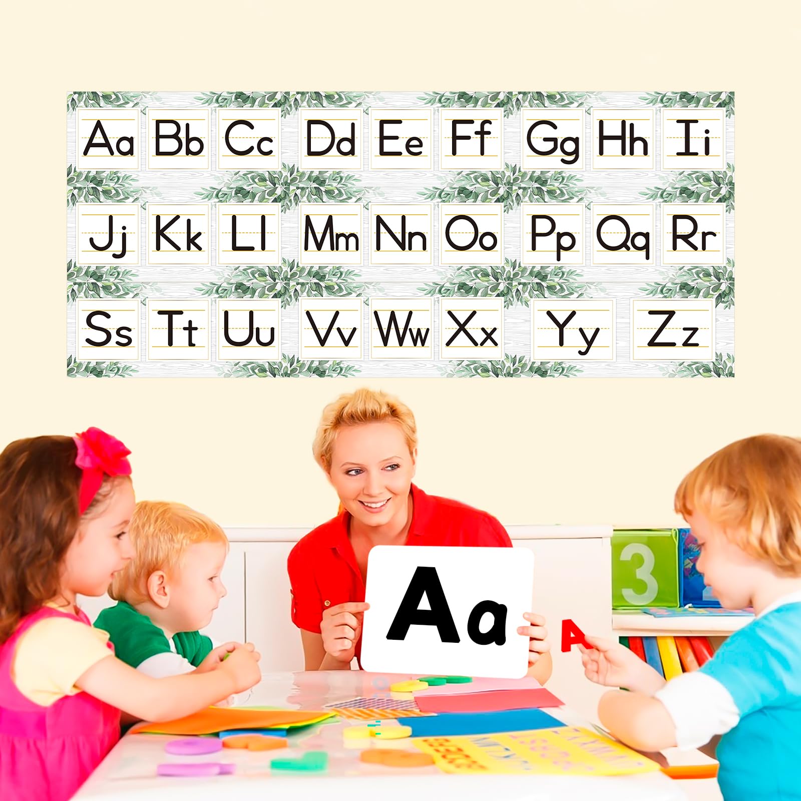 Daycare Center Learning Cards Buy Alphabet Bulletin Board Set For ...