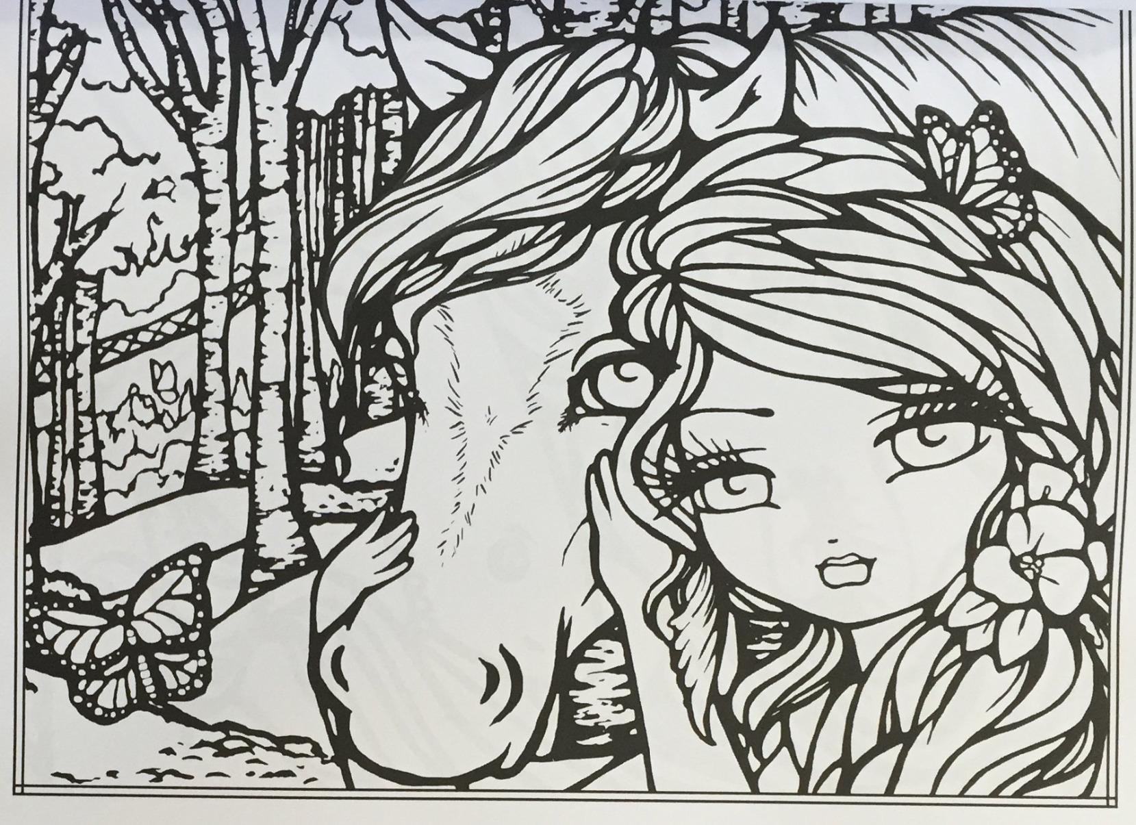 Sweet & Simple Whimsy Girls: Mermaids and More to Color: Lynn, Hannah ...