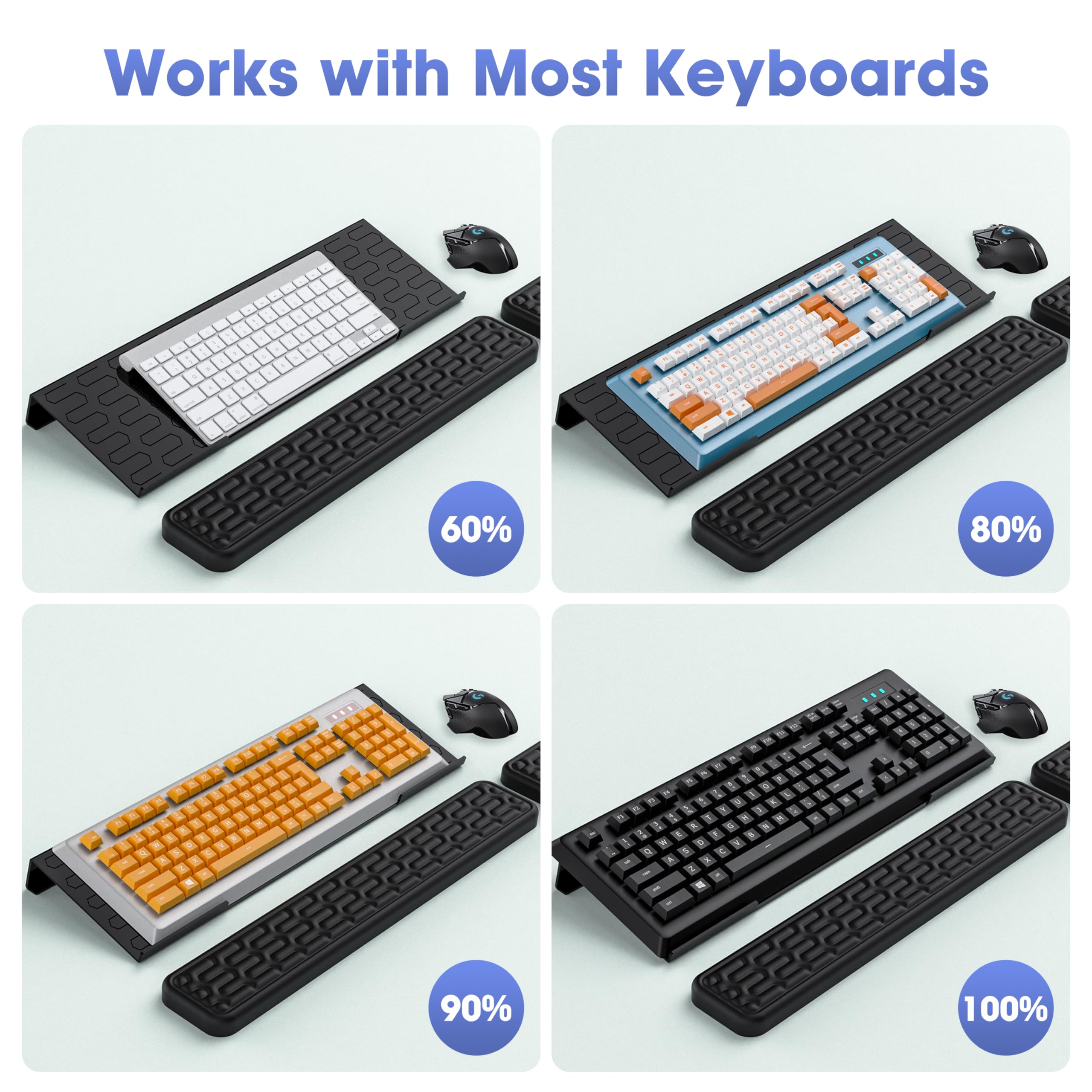 Snapklik.com : HONKID Computer Keyboard Stand For Desktop And Wrist ...