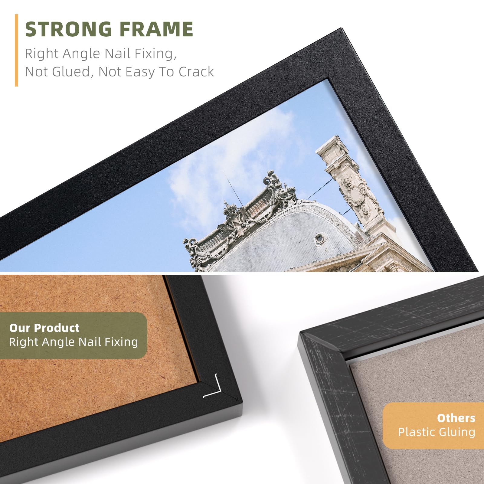 Snapklik.com : HappyHapi 4x6 Picture Frame Set Of 7, Photo Frame For ...