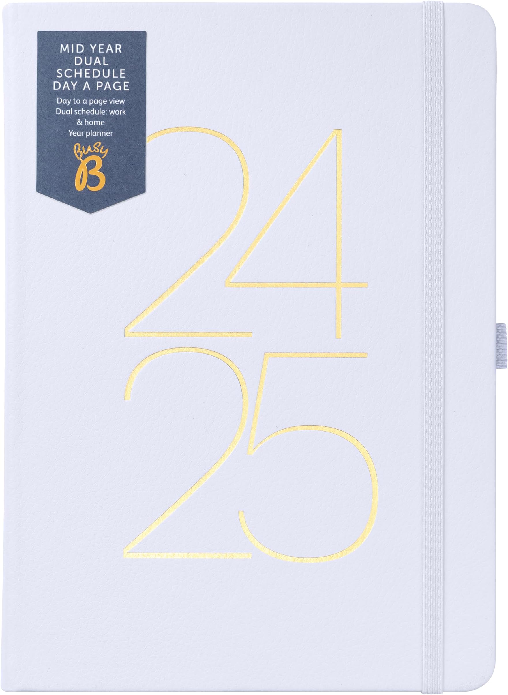 Busy B A5 Day-A-Page Diary - Mid-Year Academic Dual Schedule Journal ...