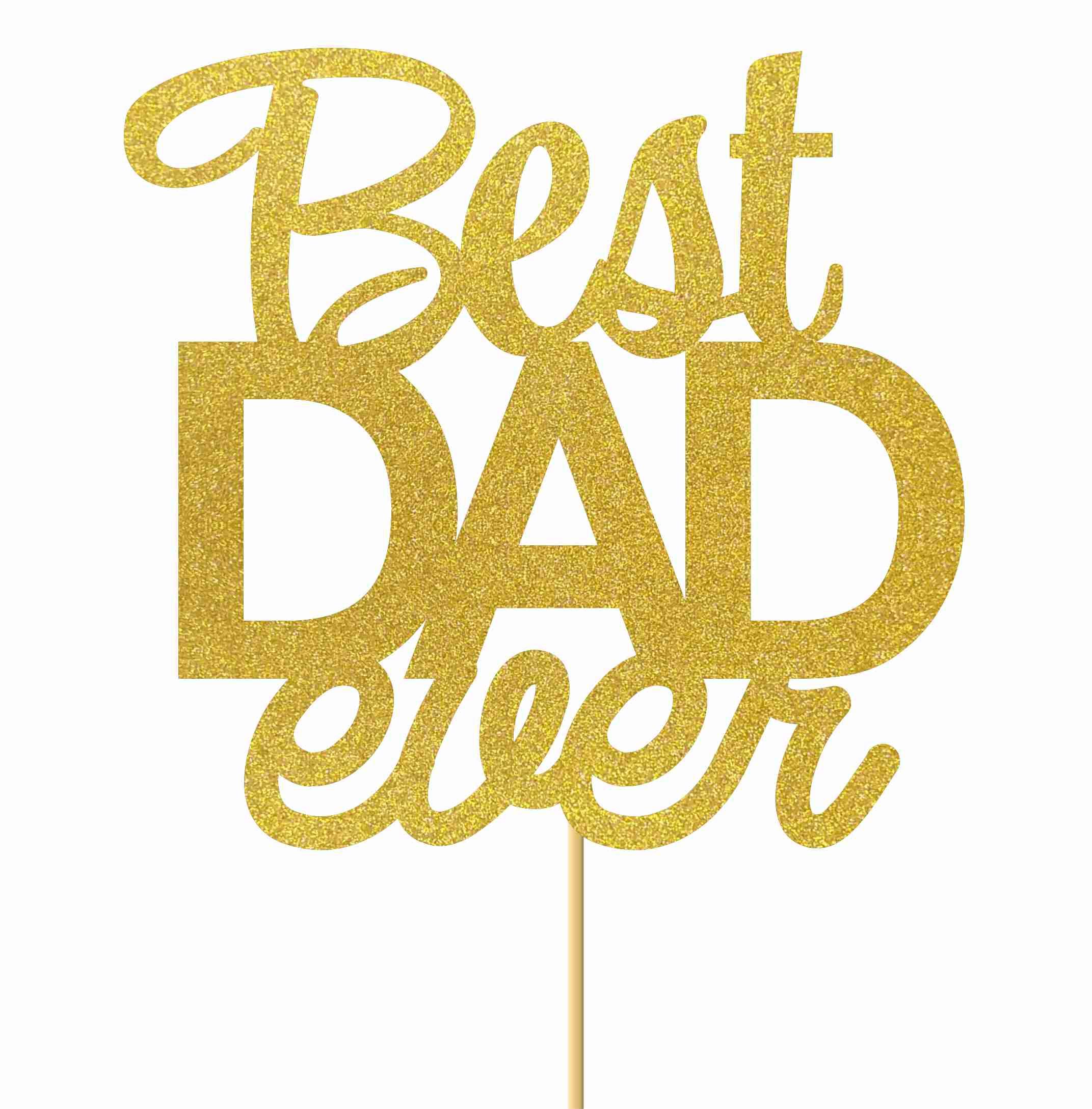 Svm Craft Best Dad Ever Cake Topper For Happy Fathers | Desertcart ...