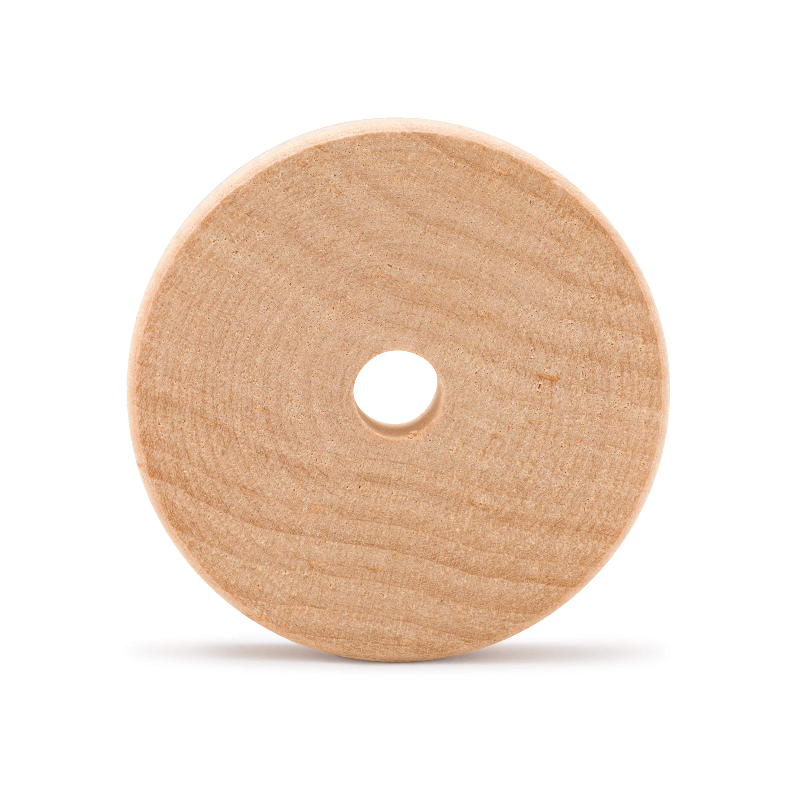 Snapklik.com : 2-inch Diameter Slab Wooden Wheels For Crafts
