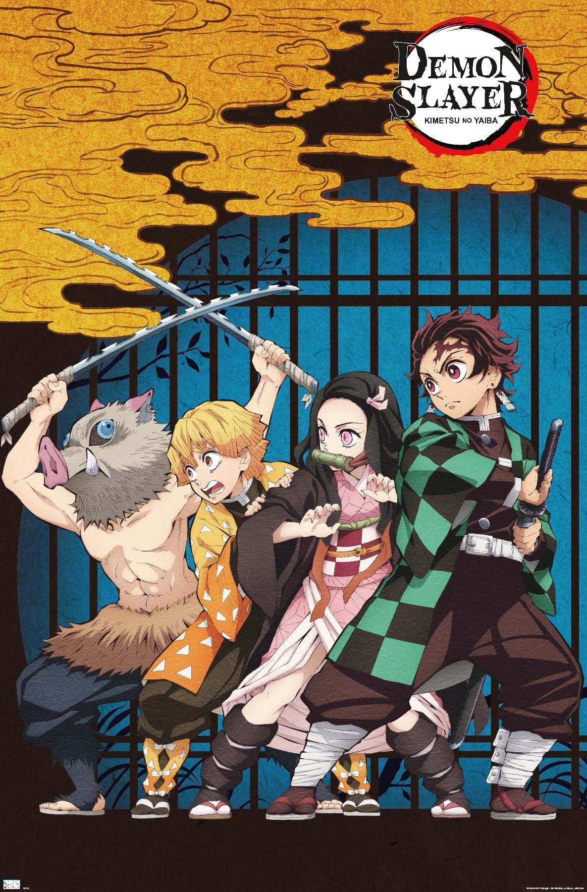 Amazon.com: Trends International Demon Slayer - Lineup Wall Poster, 34L ...