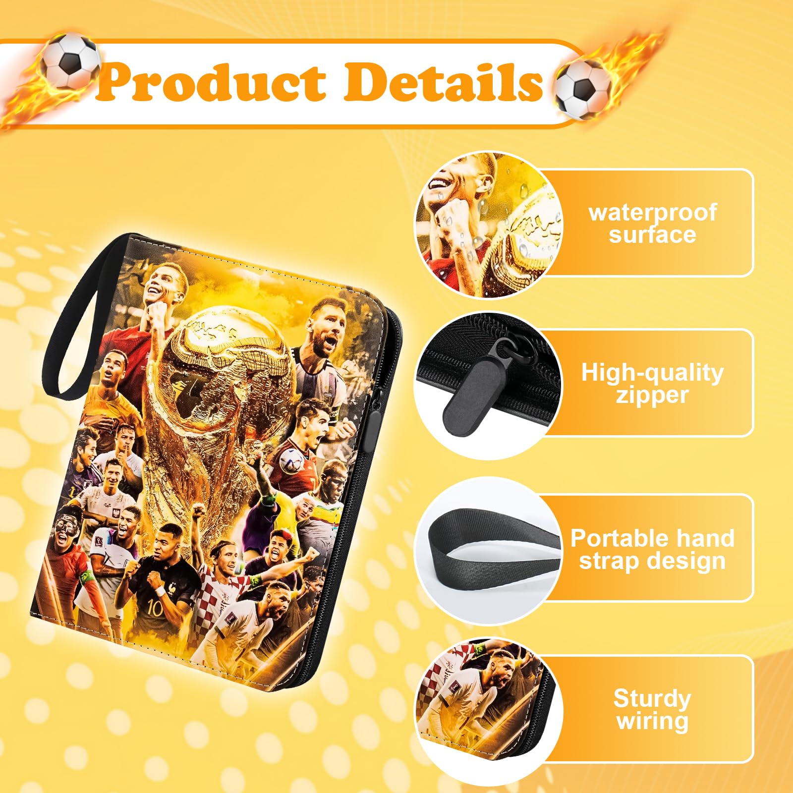 Card Sleeves Football Card Binder, Trading Card Album For Football Card ...