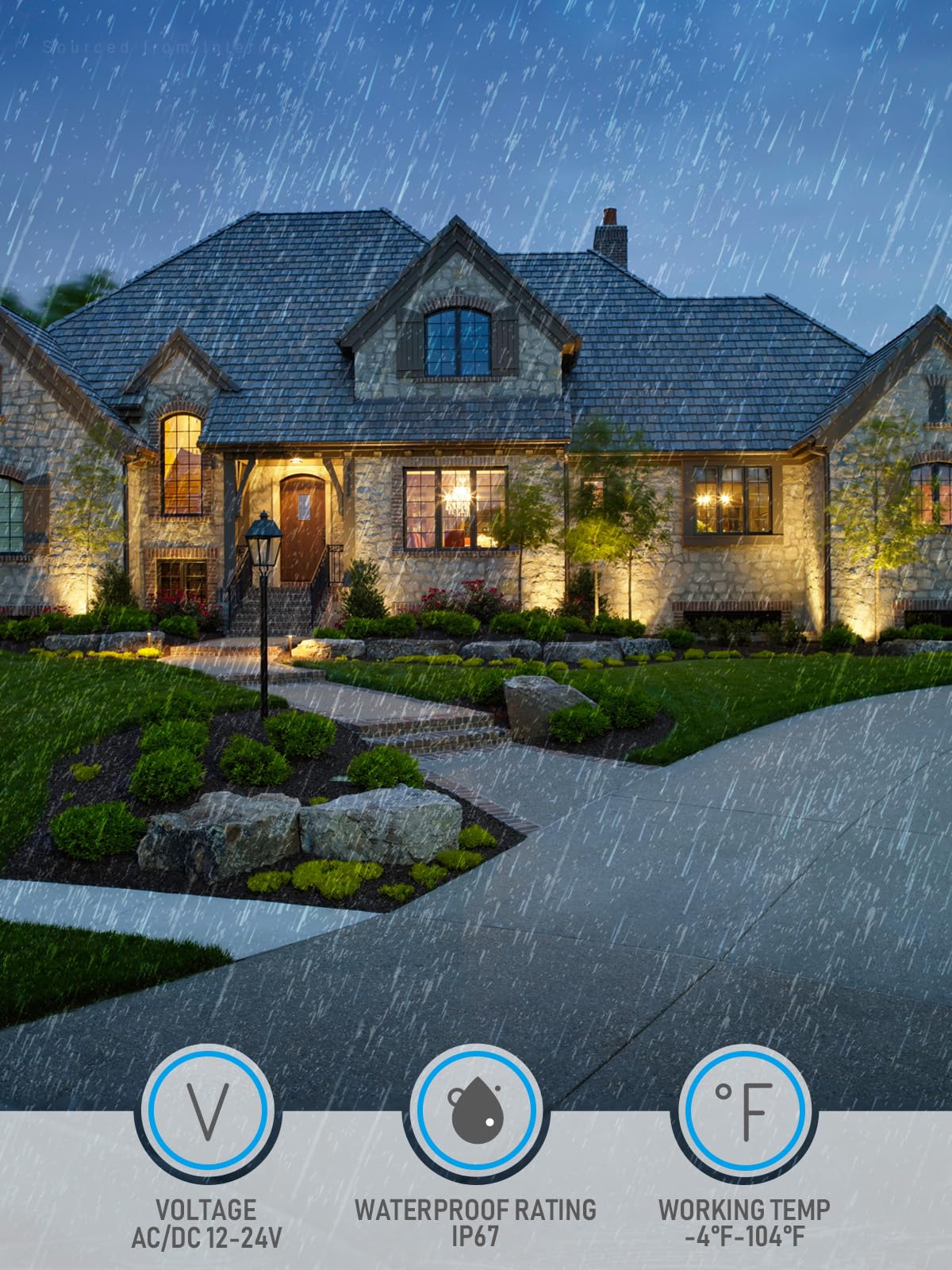 Snapklik.com : 7W Well Lights Landscape LED In Ground, 12-24V AC/DC Low ...