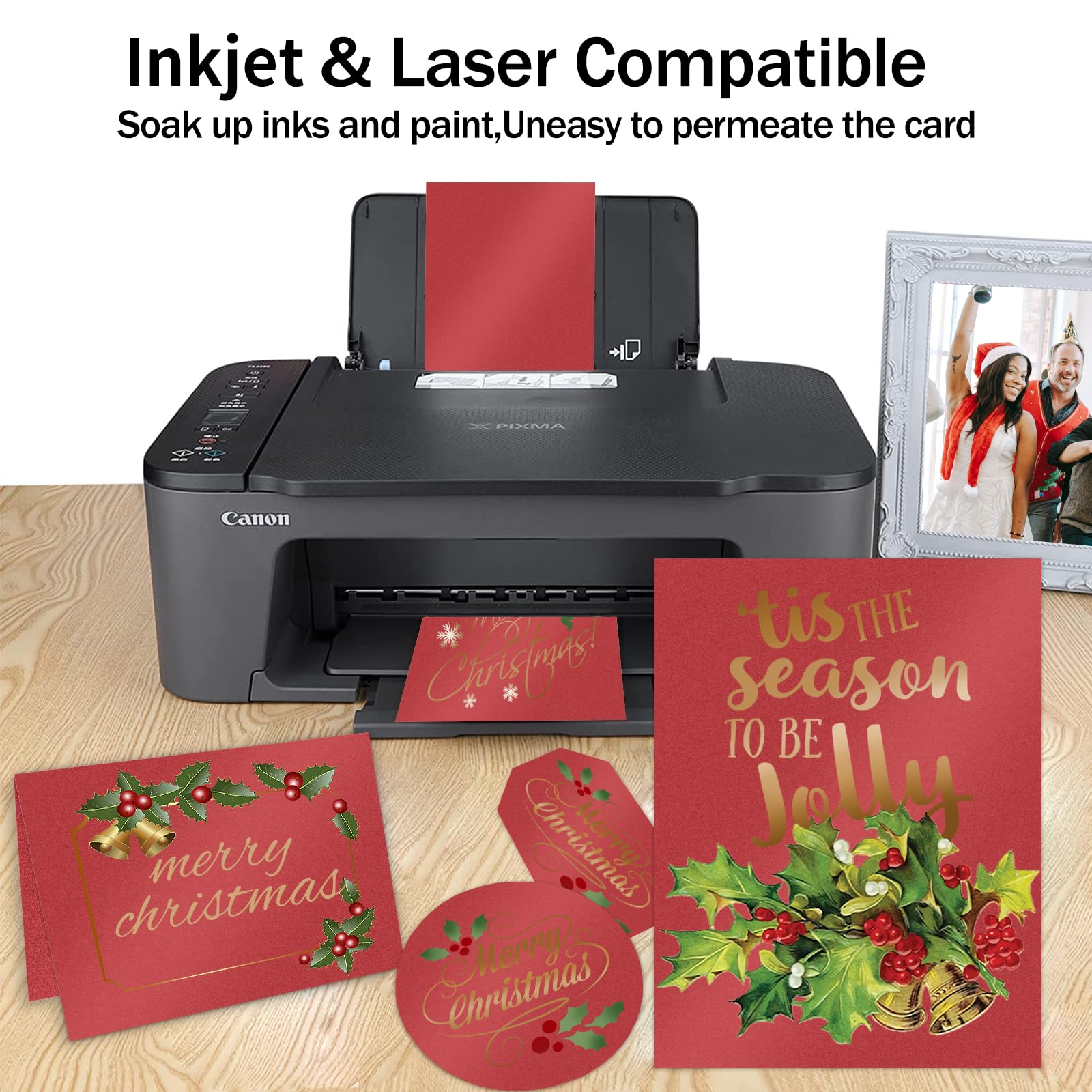 Snapklik.com : Red Shimmer Cardstock 8.5 X 11 Paper, 24 Sheets 80lb Red ...