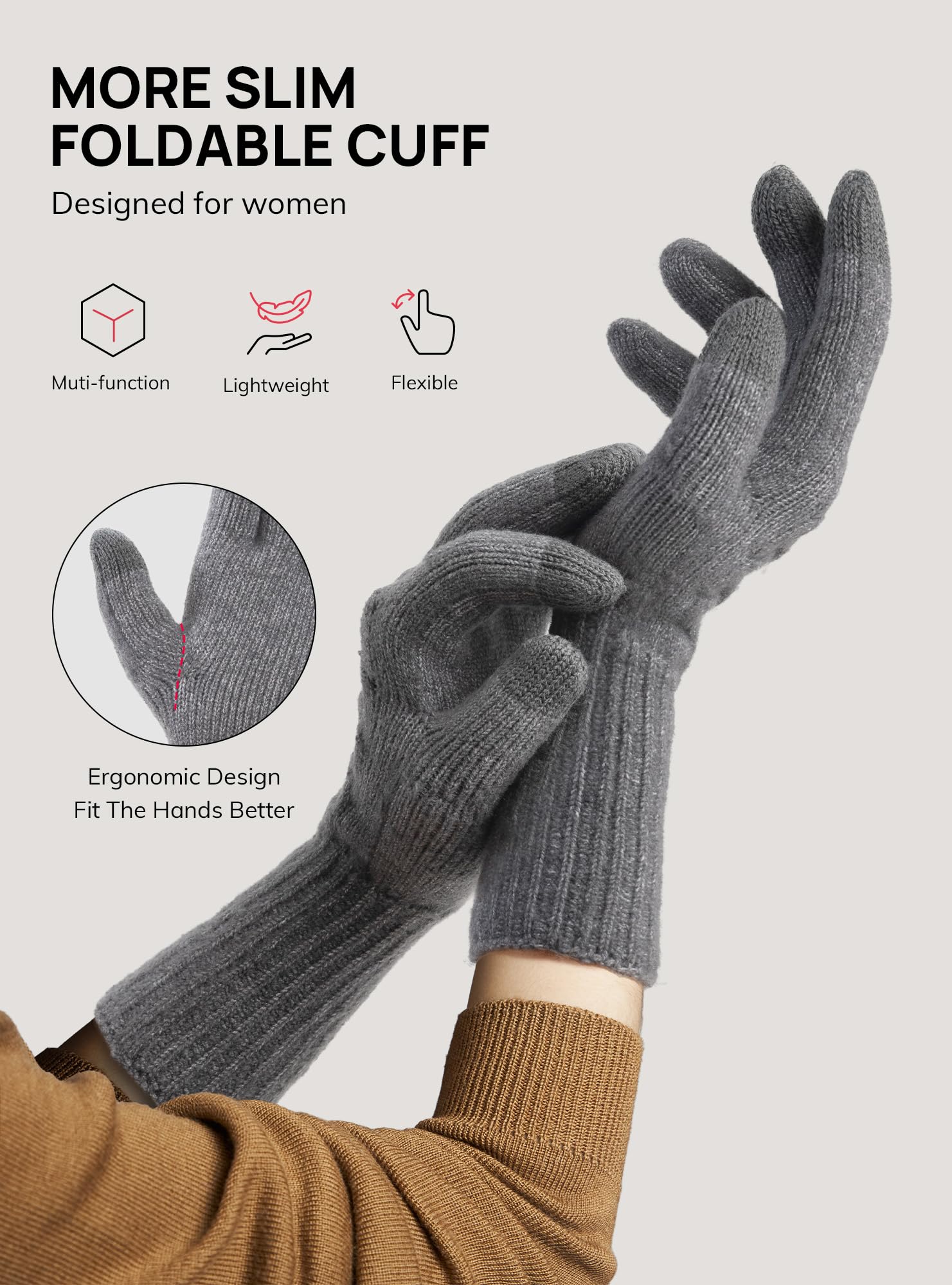 Snapklik.com : Womens Winter Thin Bike Phone Computer Gloves ...