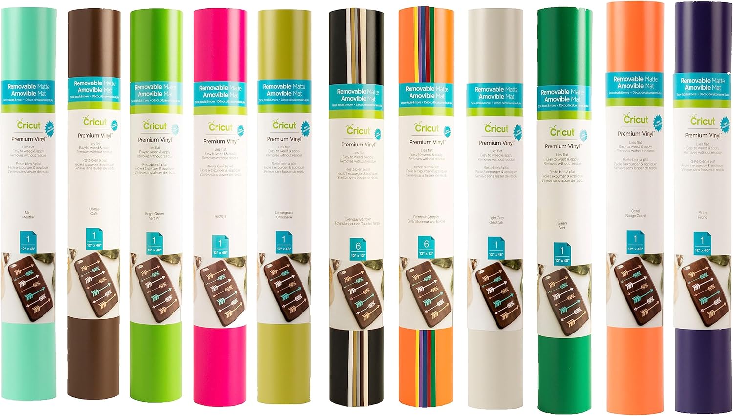 Amazon.com: Cricut Ultimate Vinyl Sampler - Includes Over 48 feet of ...