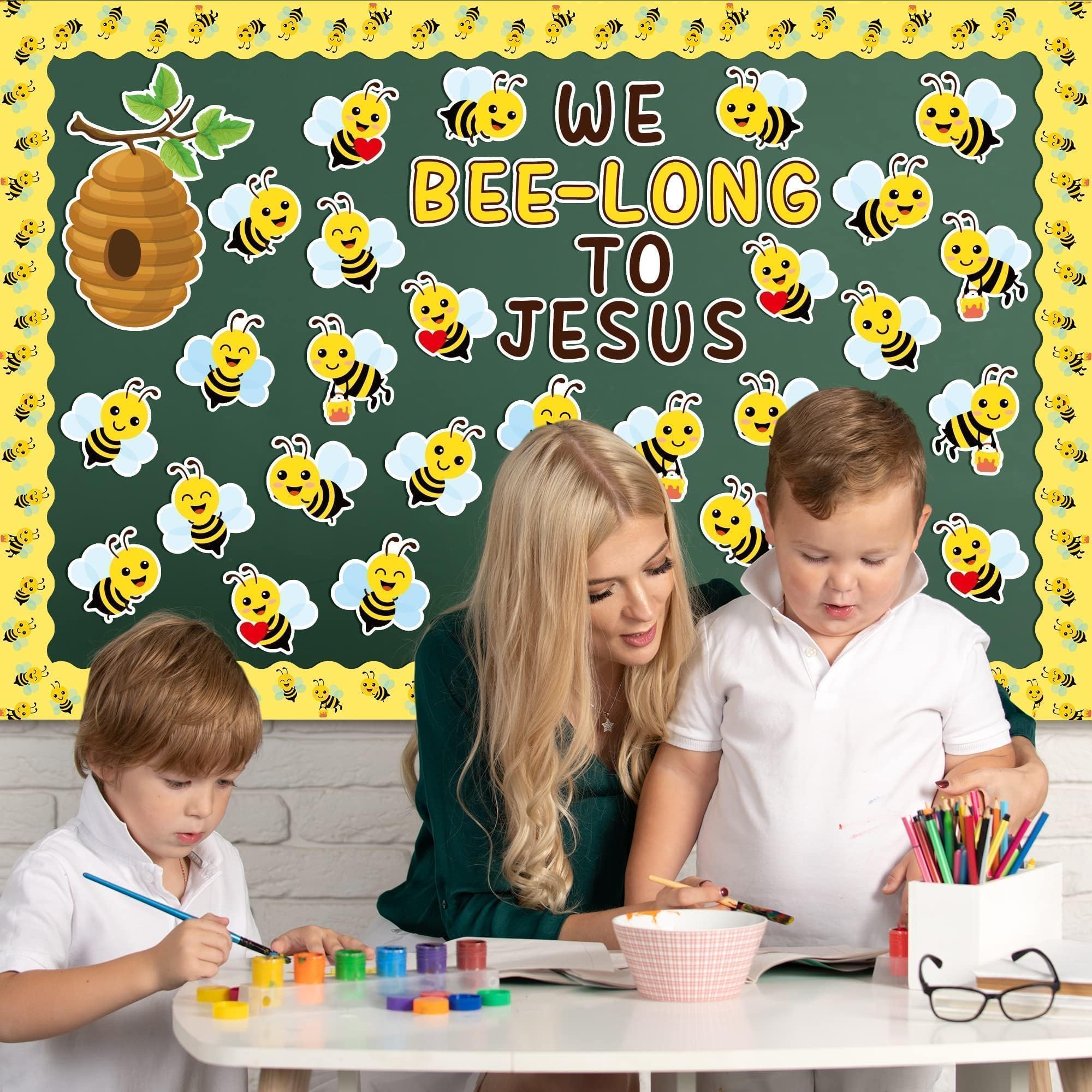 Snapklik.com : AsodSway Bee Bulletin Board Decorations - 106Pcs 100th ...