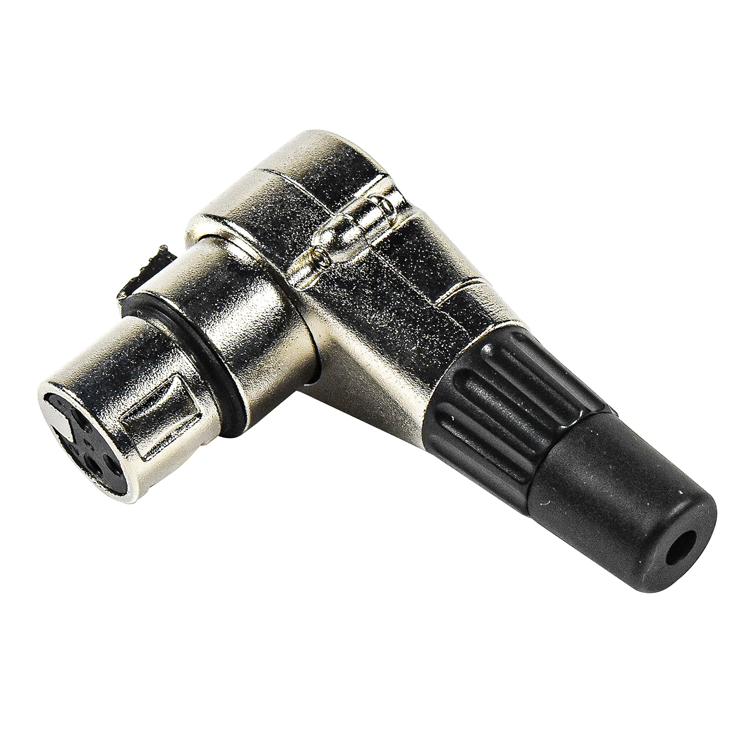 Snapklik.com : HQRP 3-Pin XLR Adjustable Right Angle Female Connector