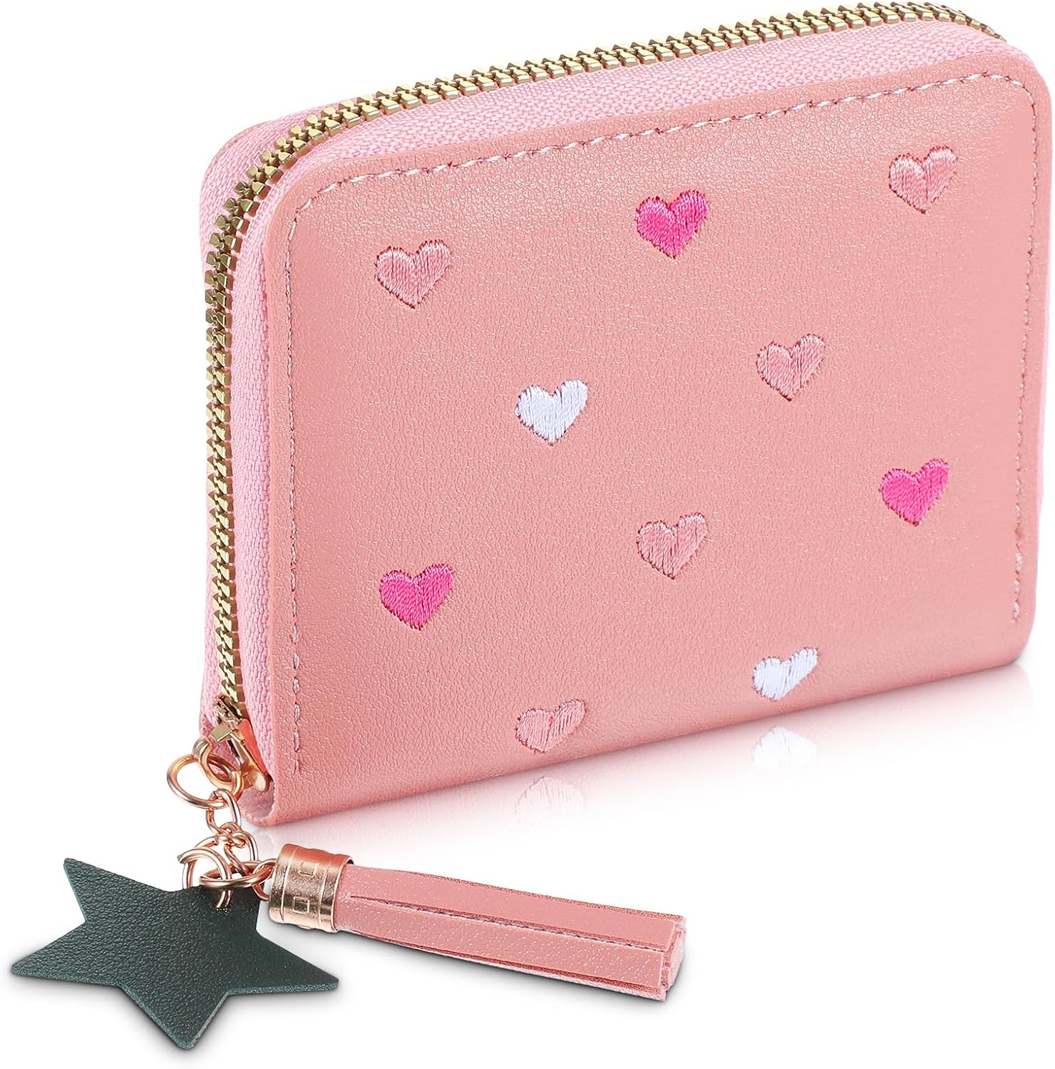 Amazon.com: Ymapinc Small Girls Wallet with Zipper, Pink Wallet for ...