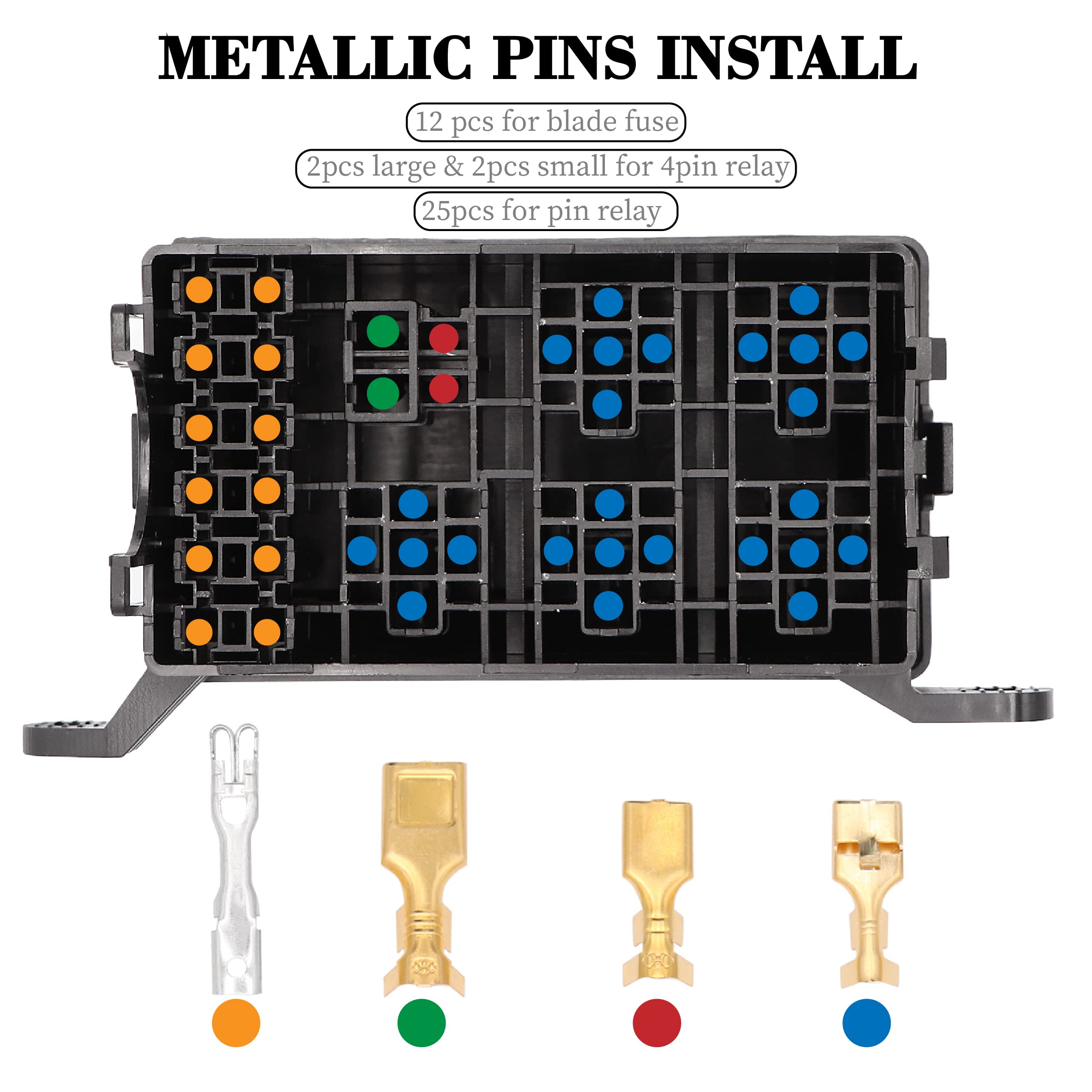 Snapklik.com : 12V Auto Waterproof Fuse Relay Box Block,6 Bosch Style ...