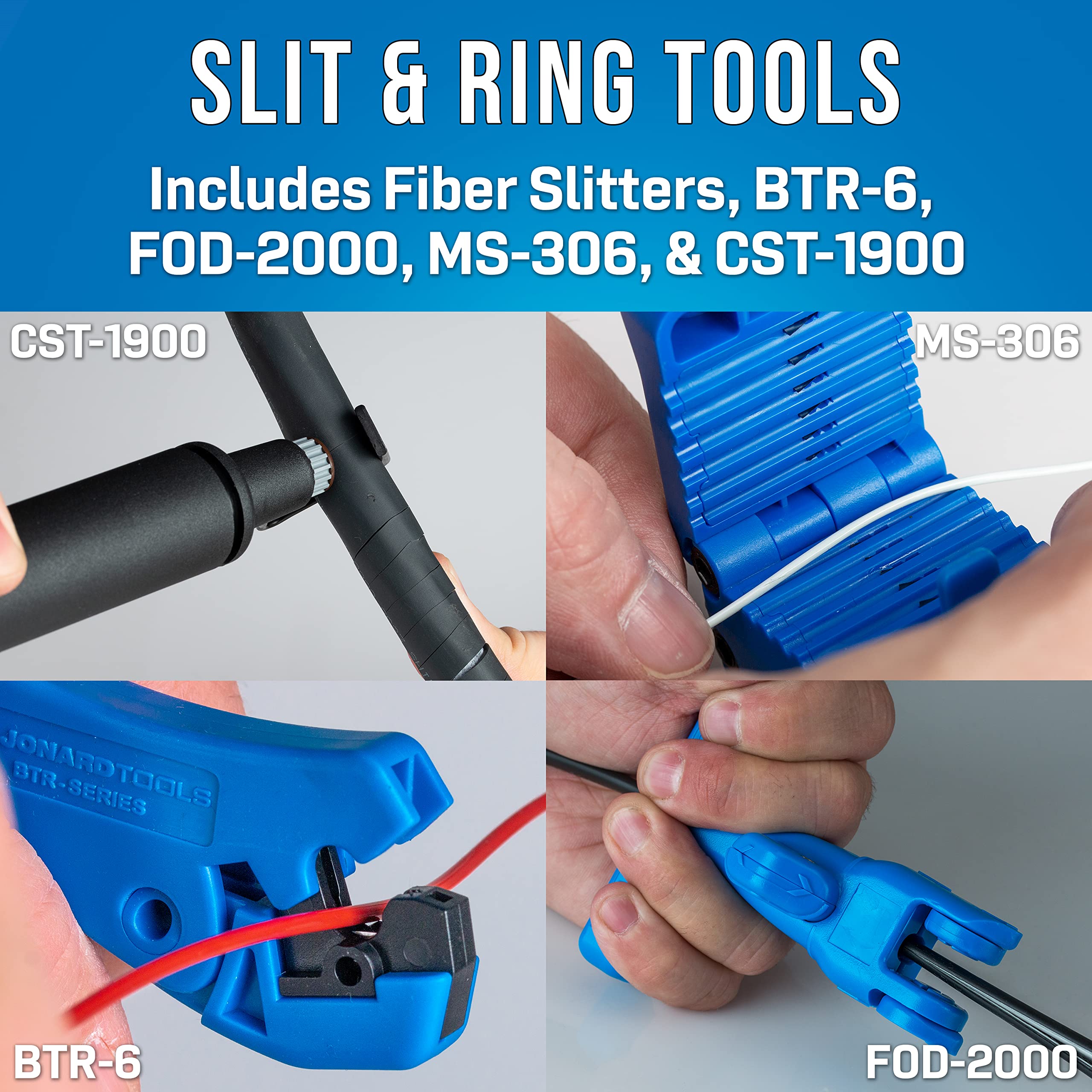 Jonard Tools TK-199B Ultimate Fiber Prep Backpack Kit â€“ Complete 28 ...