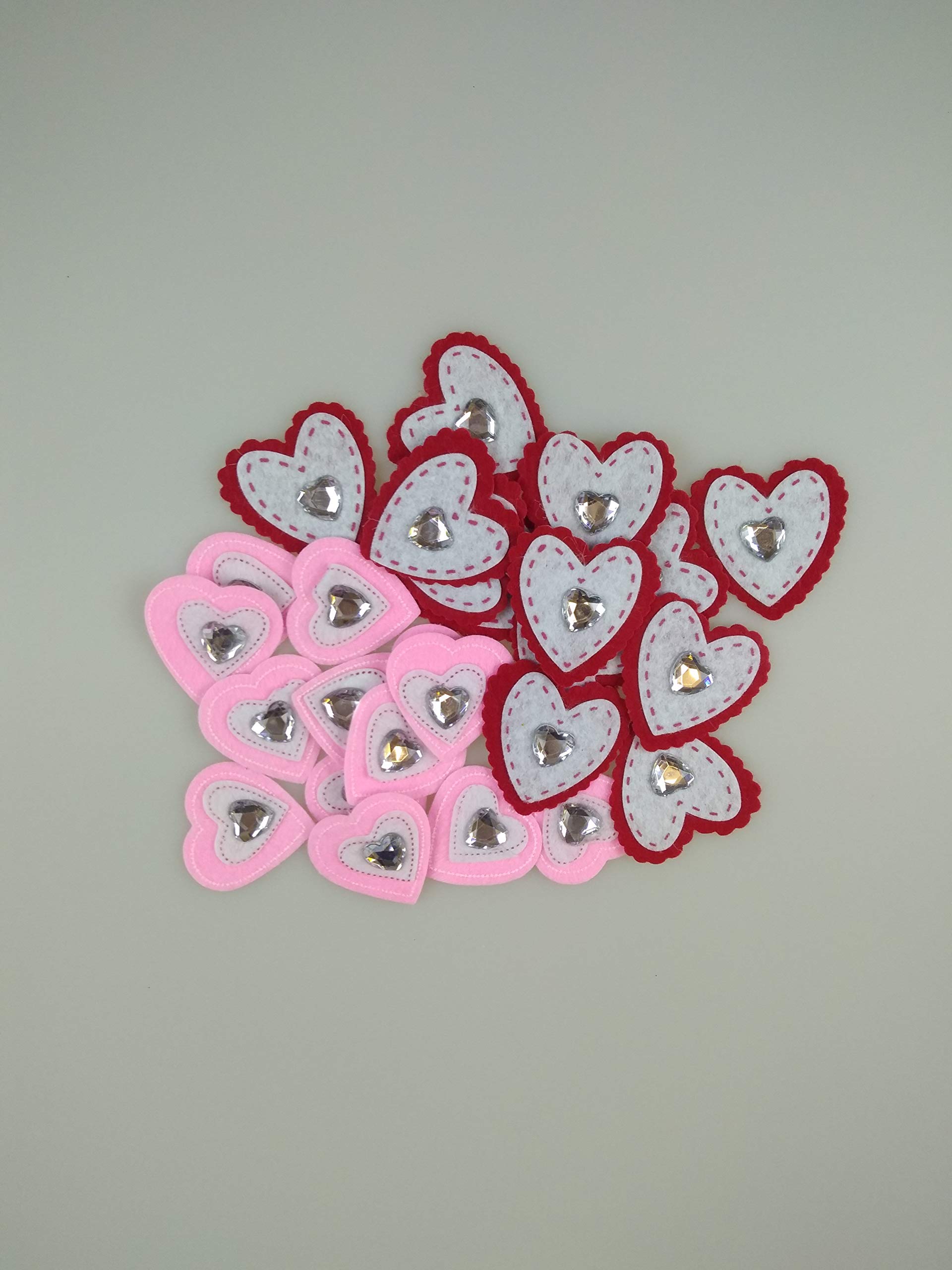 Amazon.com: Felt Hearts and Stickers Valentine Craft Bundle : Toys & Games