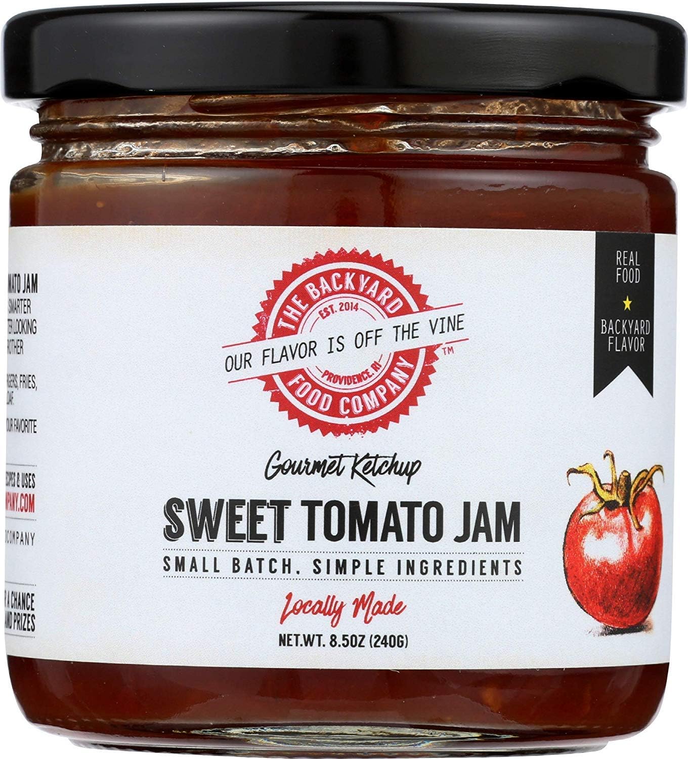 Amazon.com: The Backyard Food Company, Sweet Tomato Jam, 8.5 oz Jar ...