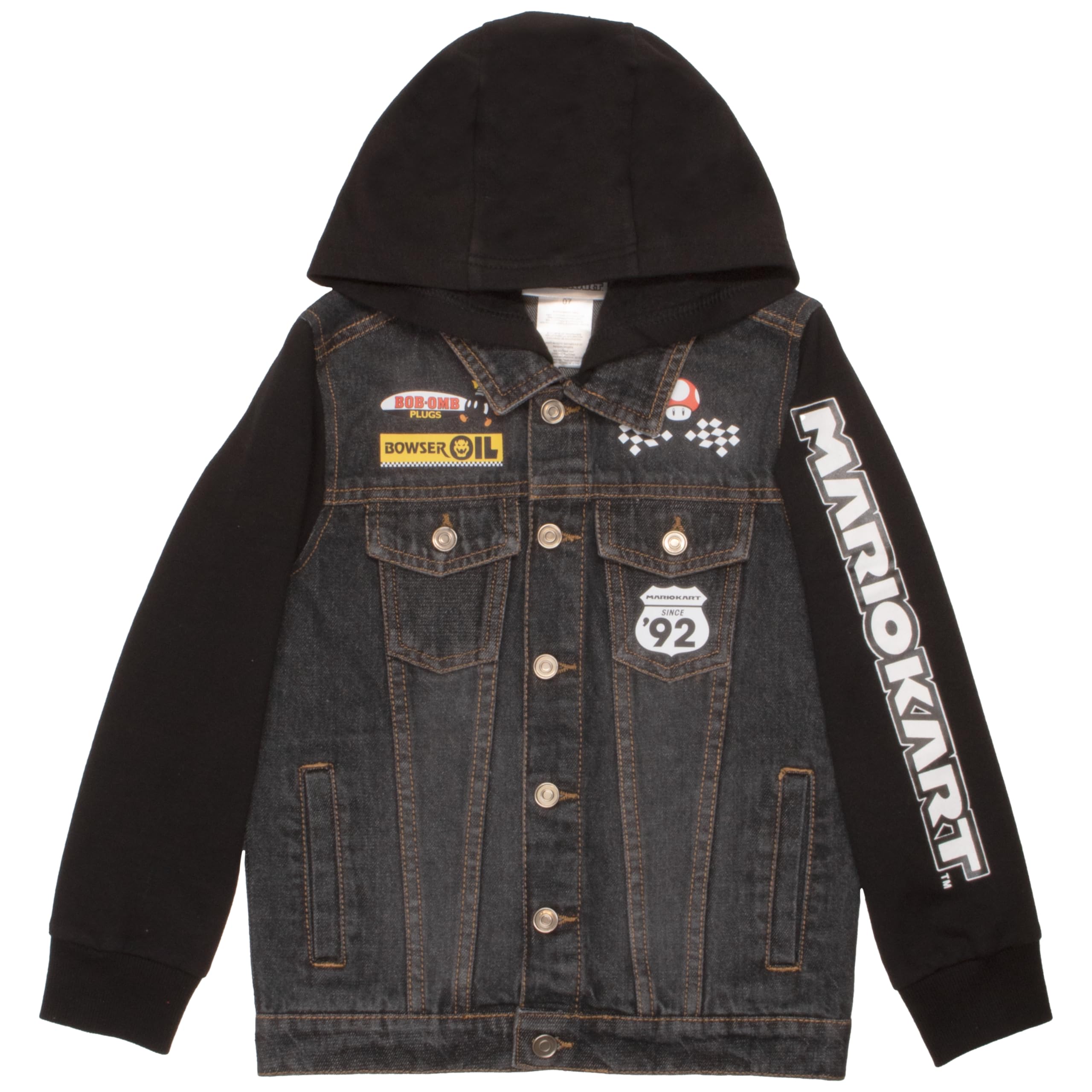 Nintendo- Sudadera con capucha informal de Super Mario Bros para niño ...